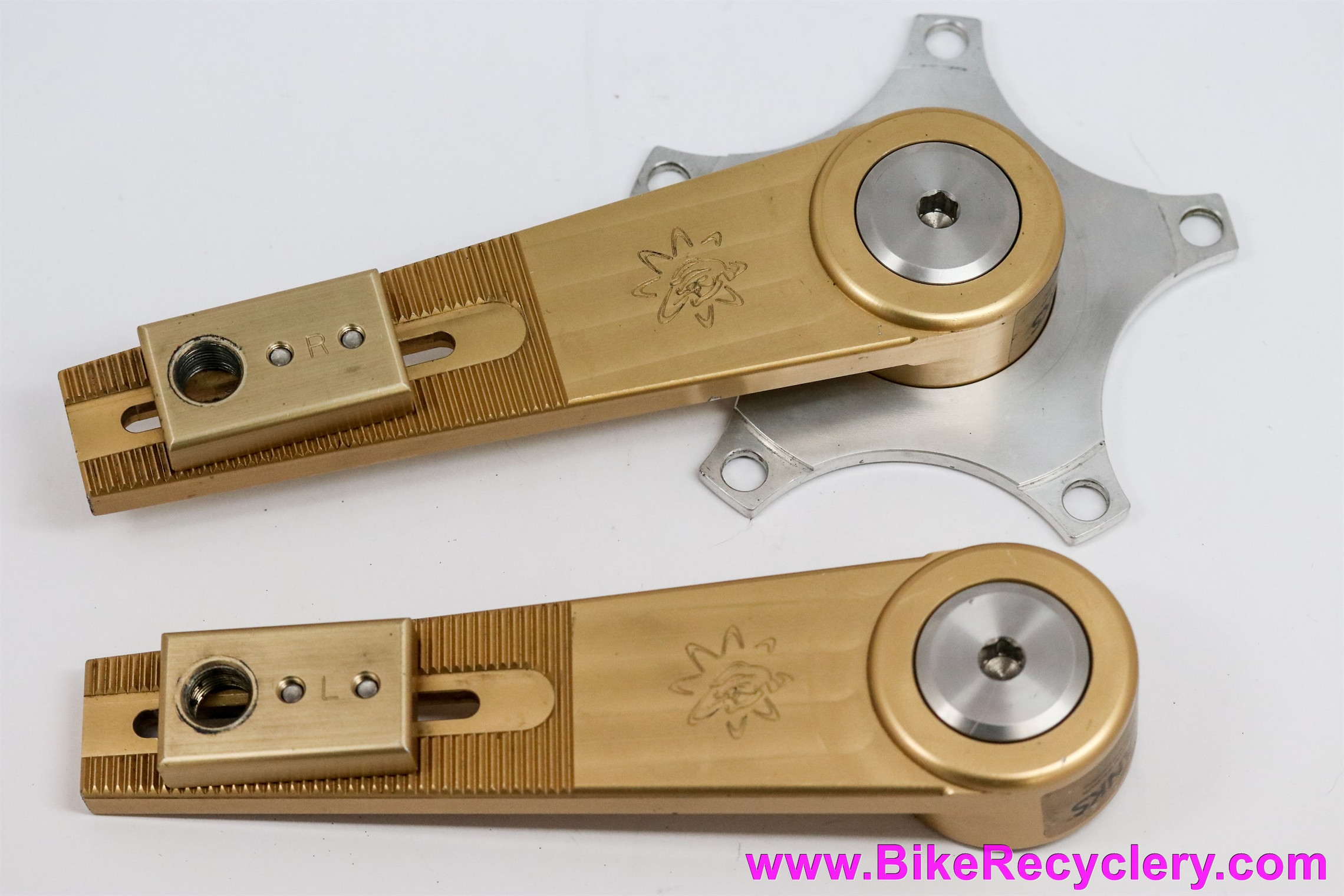 PowerCranks Crankset: Octalink - Adjustable Length 165mm-182.5mm - Gold ...