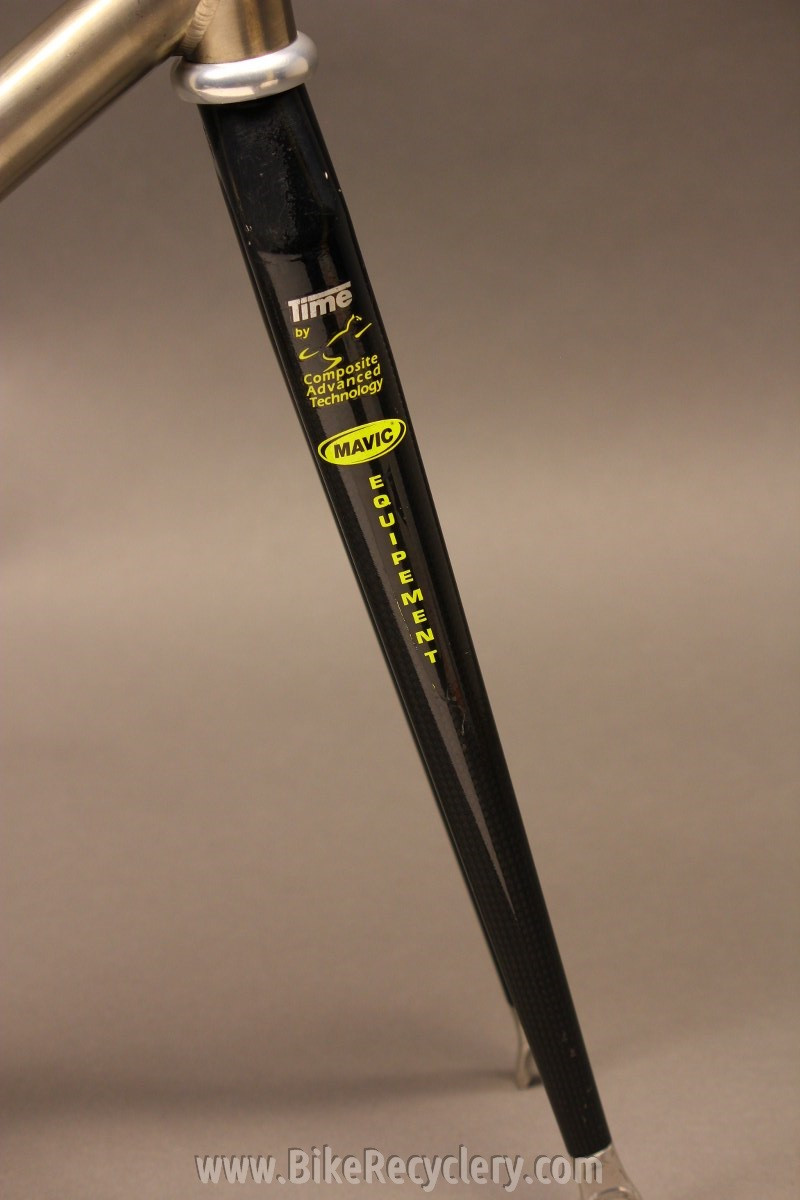 EARLY Merlin "Road" Titanium Bike Frame: 1988 52cm (c-t) Black Decals ...