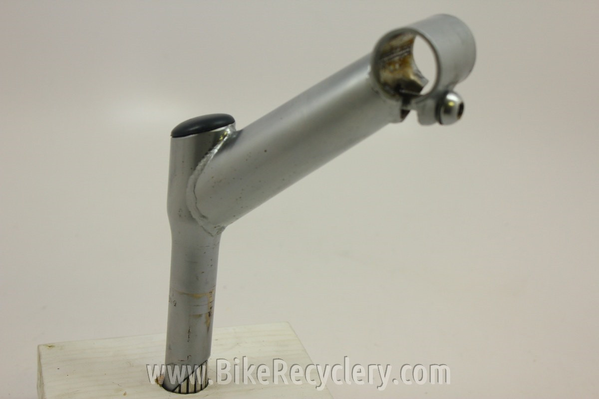 High Rise Tall Quill Stem: 110mm x 25.4mm Silver - Bike Recyclery
