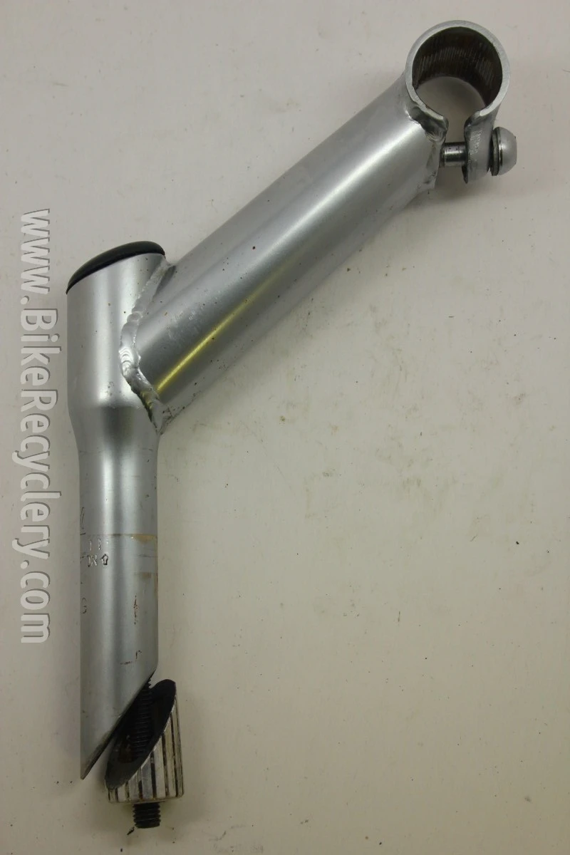High Rise Tall Quill Stem: 110mm x 25.4mm Silver - Bike Recyclery