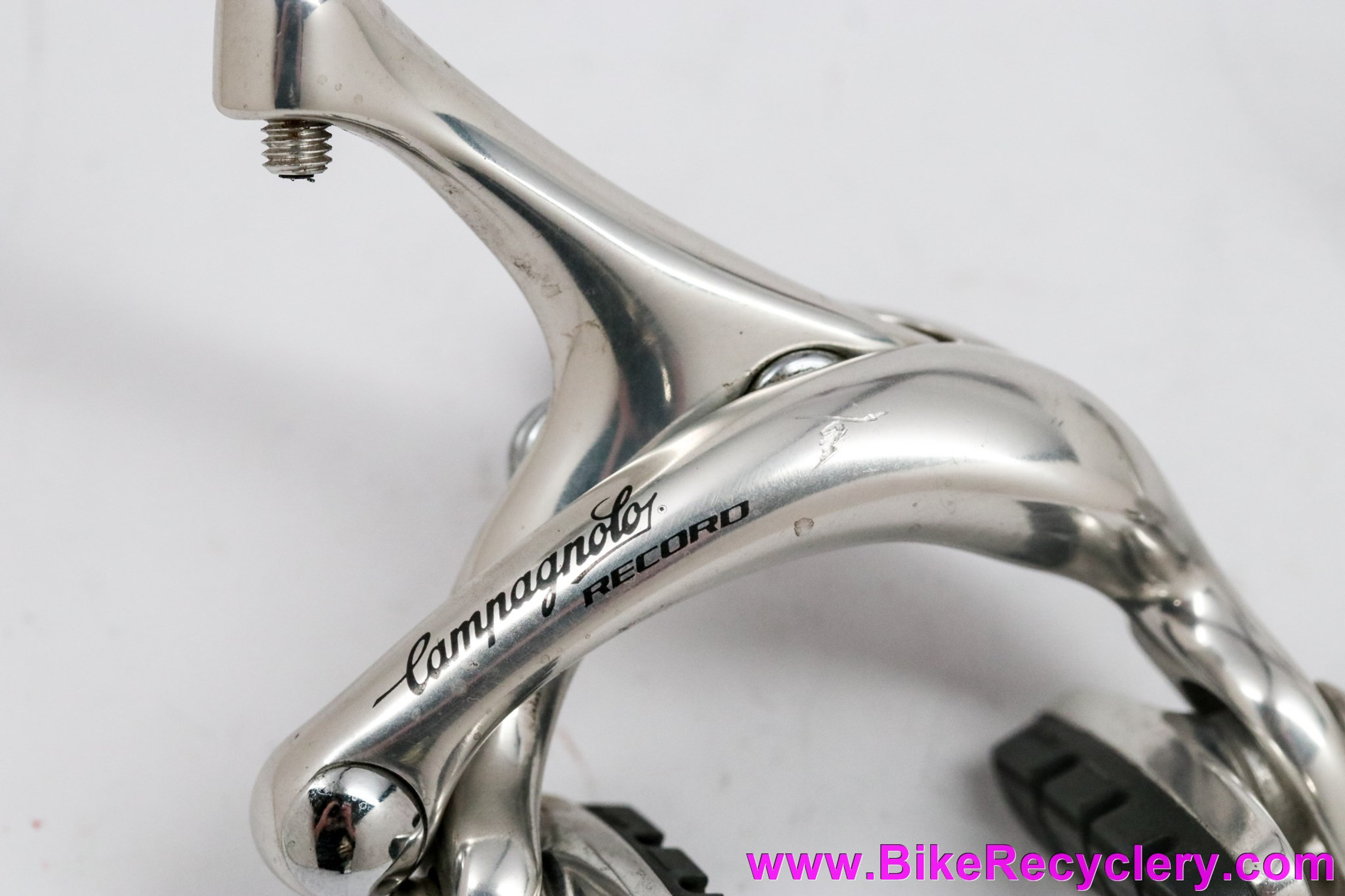 Campagnolo Record Titanium Dual Pivot Brakeset: Silver - 9s Era (EXC+) - Bike Recyclery