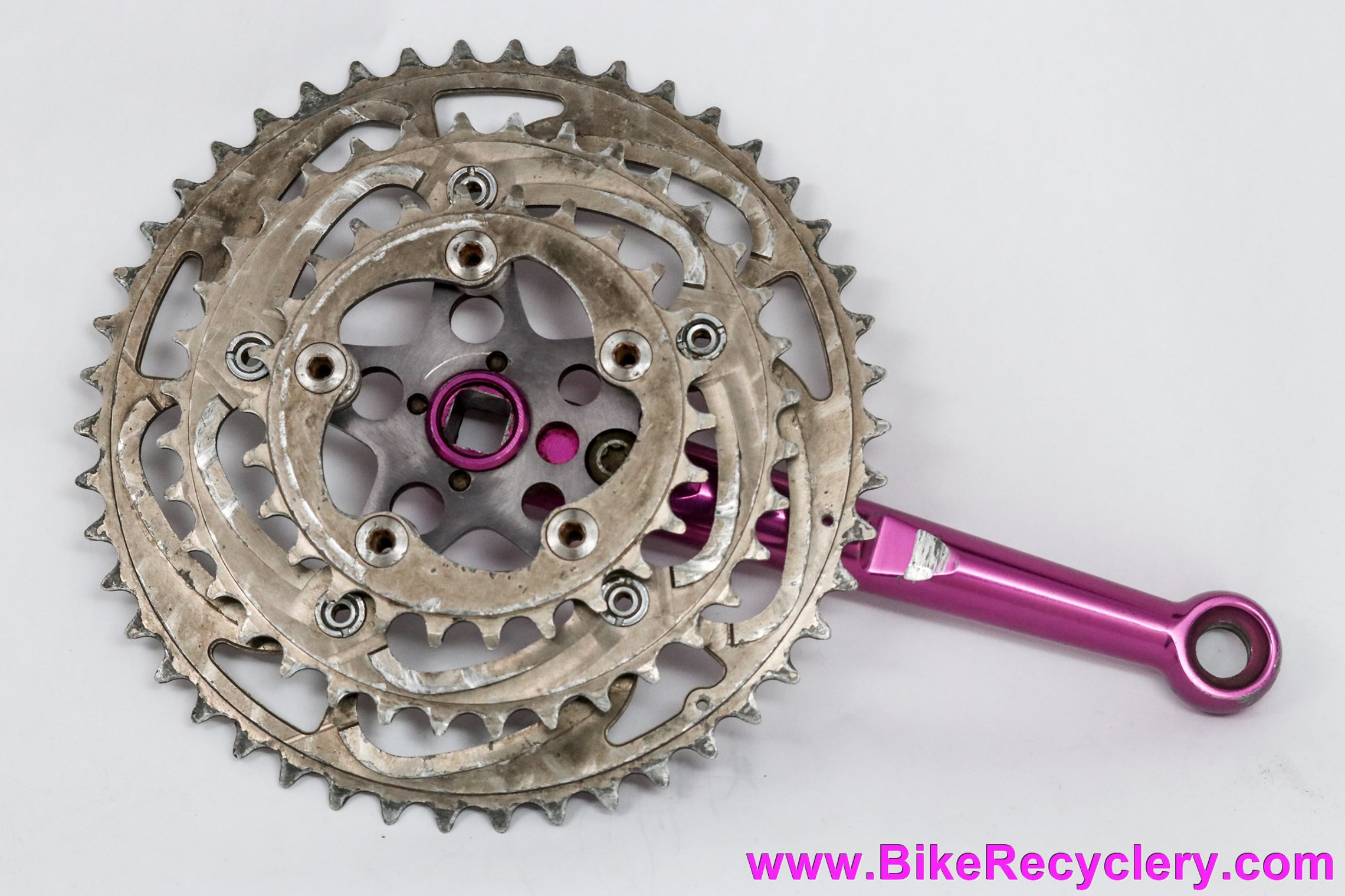 Cook Brothers CBR Dog Bone Driveside Crank: 3DV Purple! 181mm x 64/36 ...