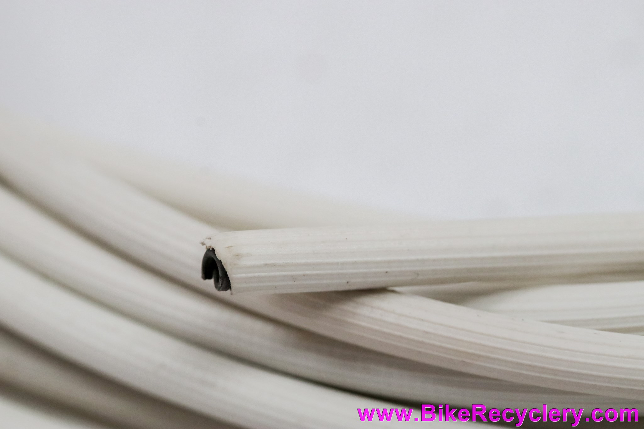 NOS British Ribbed Brake Cable Housing: White - 40s/50s/60s (Per Foot ...