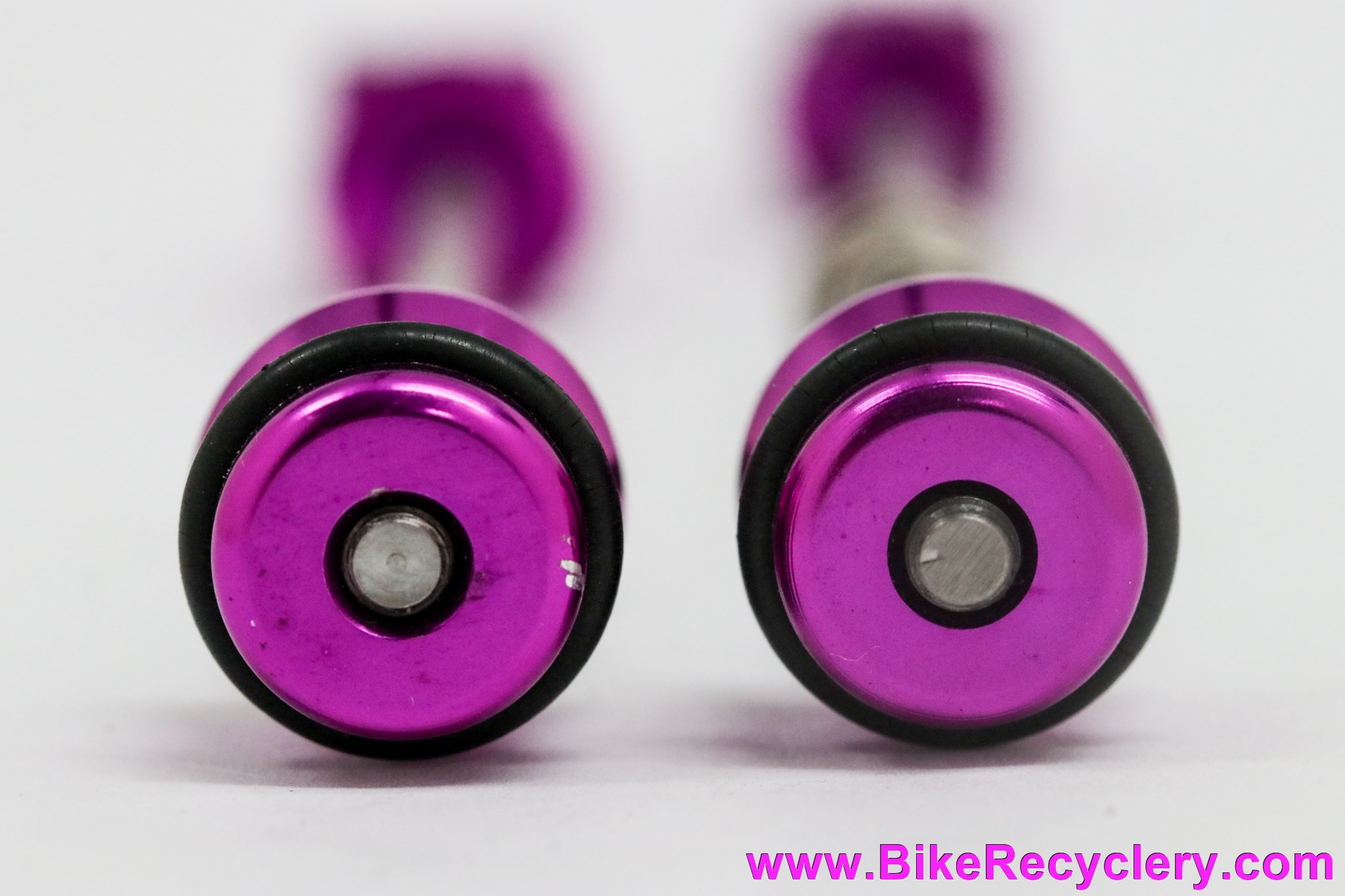 NOS Ringle Holey Ti Stix QR Skewers Set: 3DV PURPLE - Front/Rear (Take ...