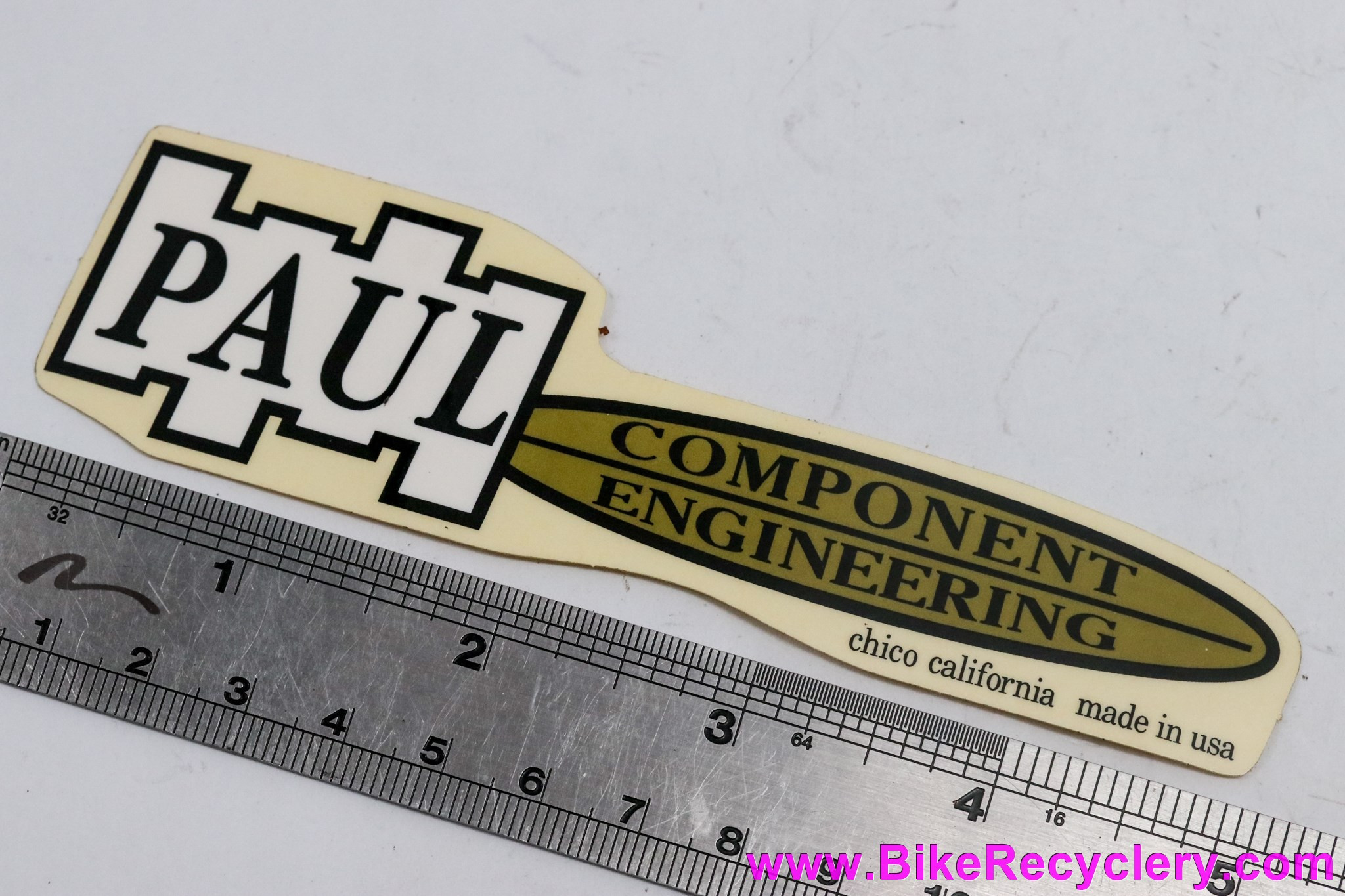 1990's Paul Component Sticker: 5" x 1 1/4" - Hard to Find! - Bike Recyclery