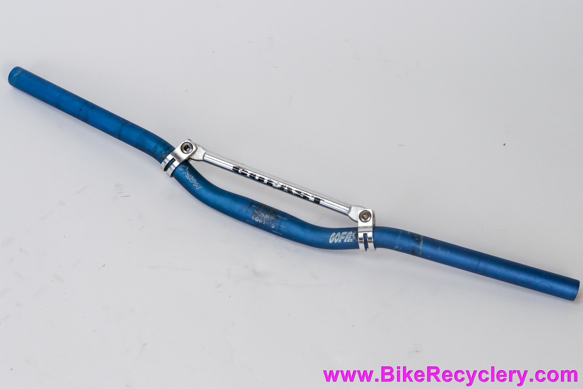 Club Roost Go Fast Riser Handlebar w/ Brace: 640mm x 25.4mm - Blue ...