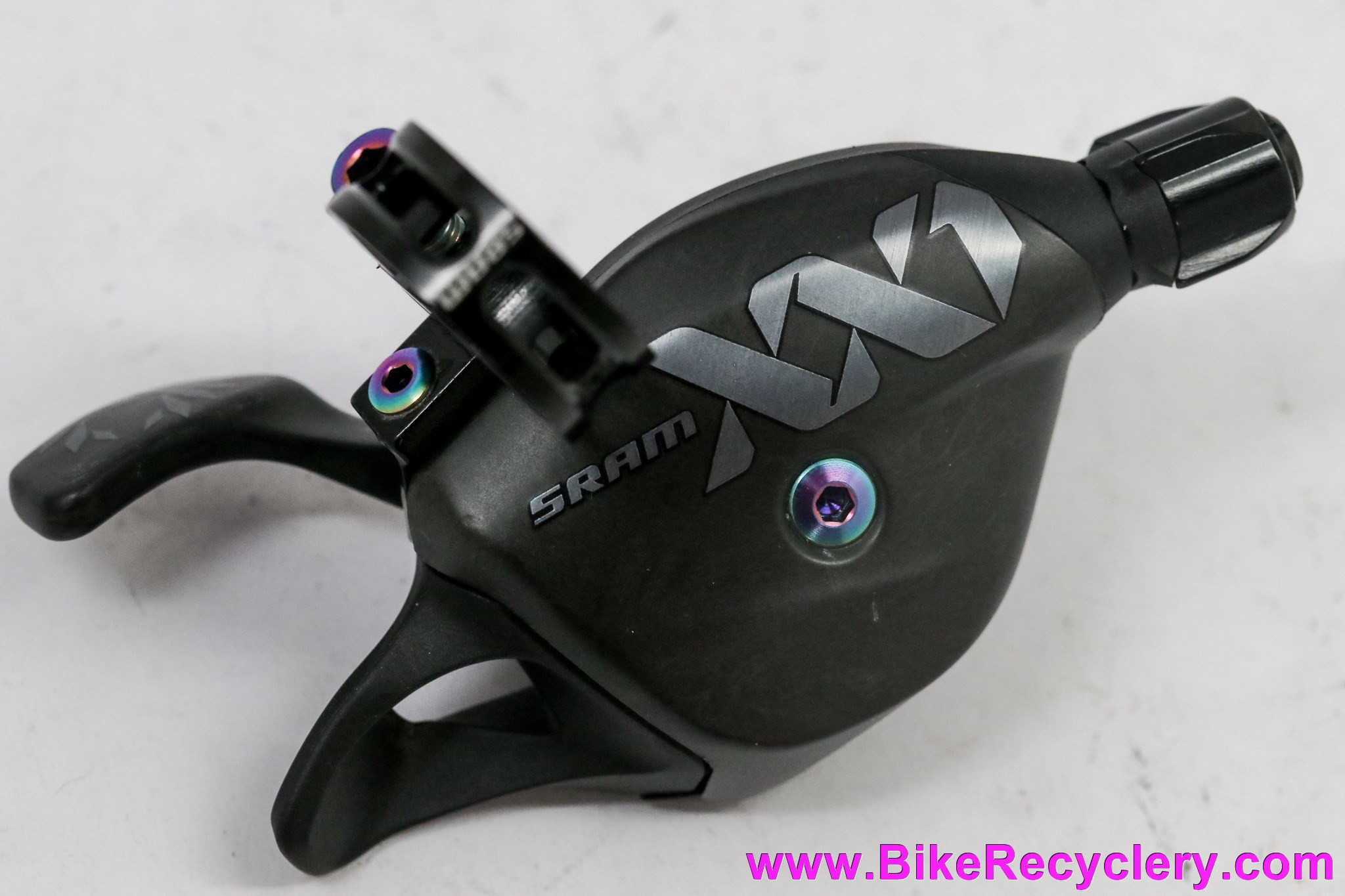 SRAM XX1 Eagle Trigger Shifter: Lunar - 12s - Ti Oil Slick Bolts