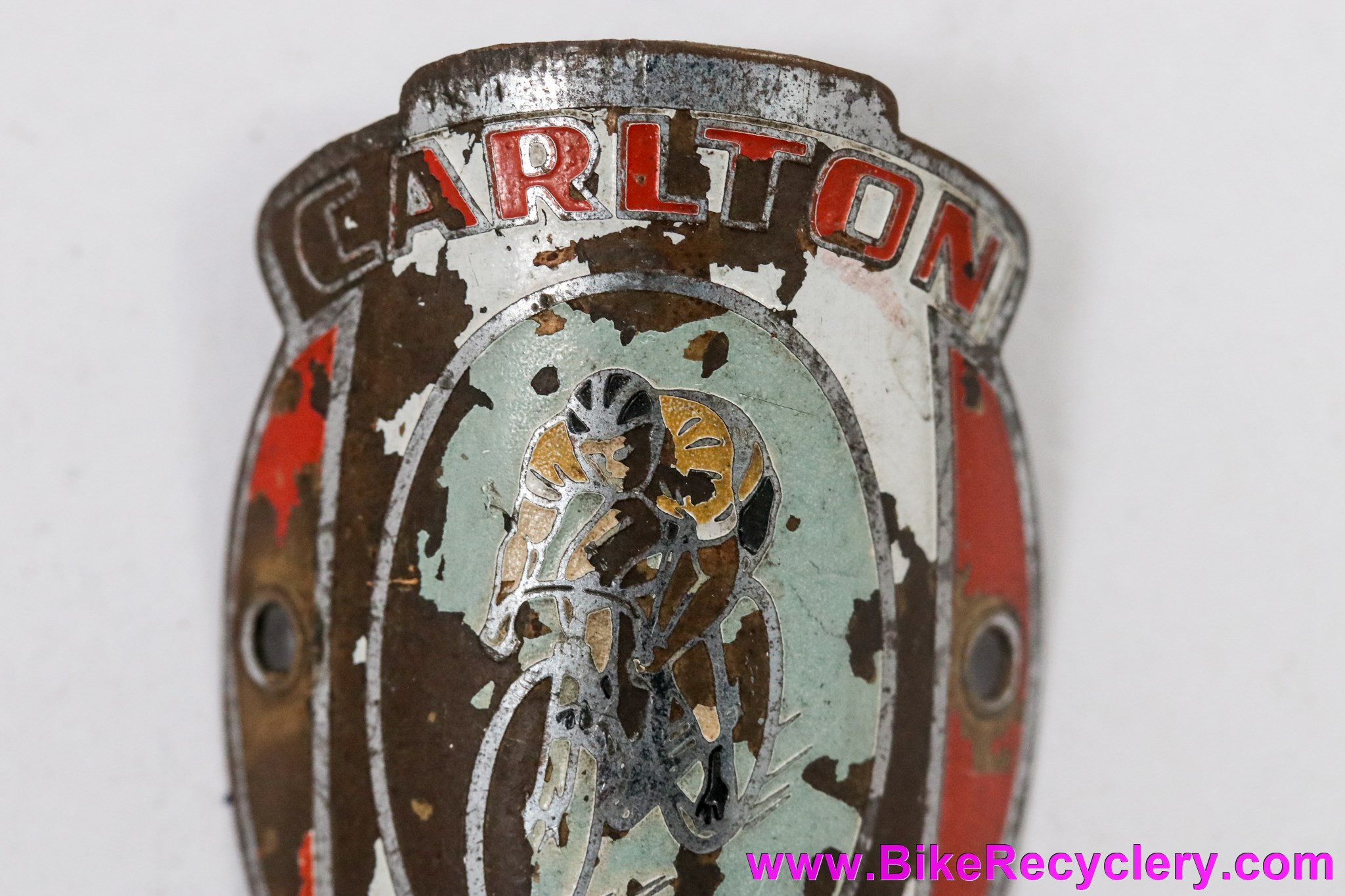 Carlton Cycles Worksop Head Badge: 1950s 1960s - Bike Recyclery