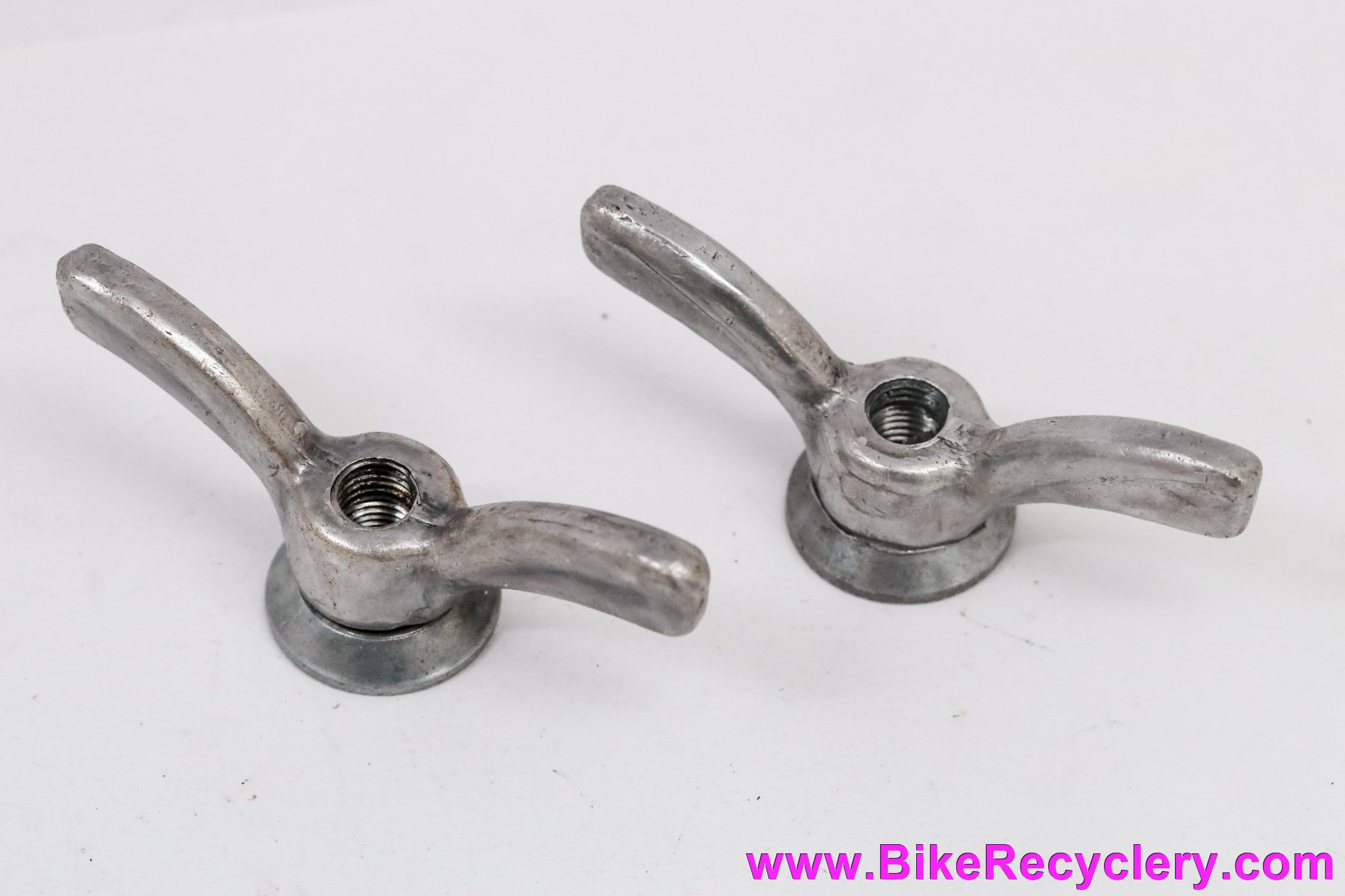 Ultralight Alloy Wing Nuts: 5/16" - 28g (Pair, Near Mint) - Bike Recyclery