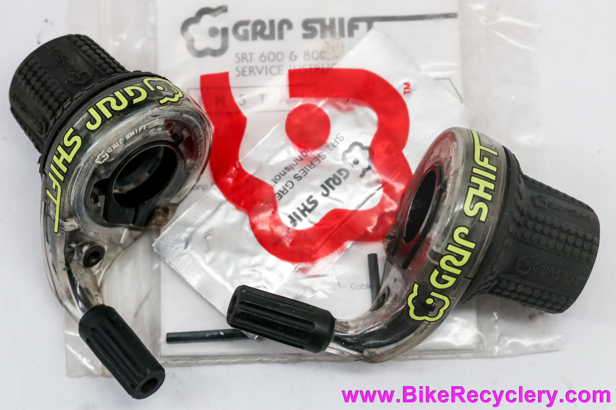 SRAM Grip Shift SRT 800X-11 X-Ray Twist Shifters: 8 Speed - 3x8 - 1990 ...