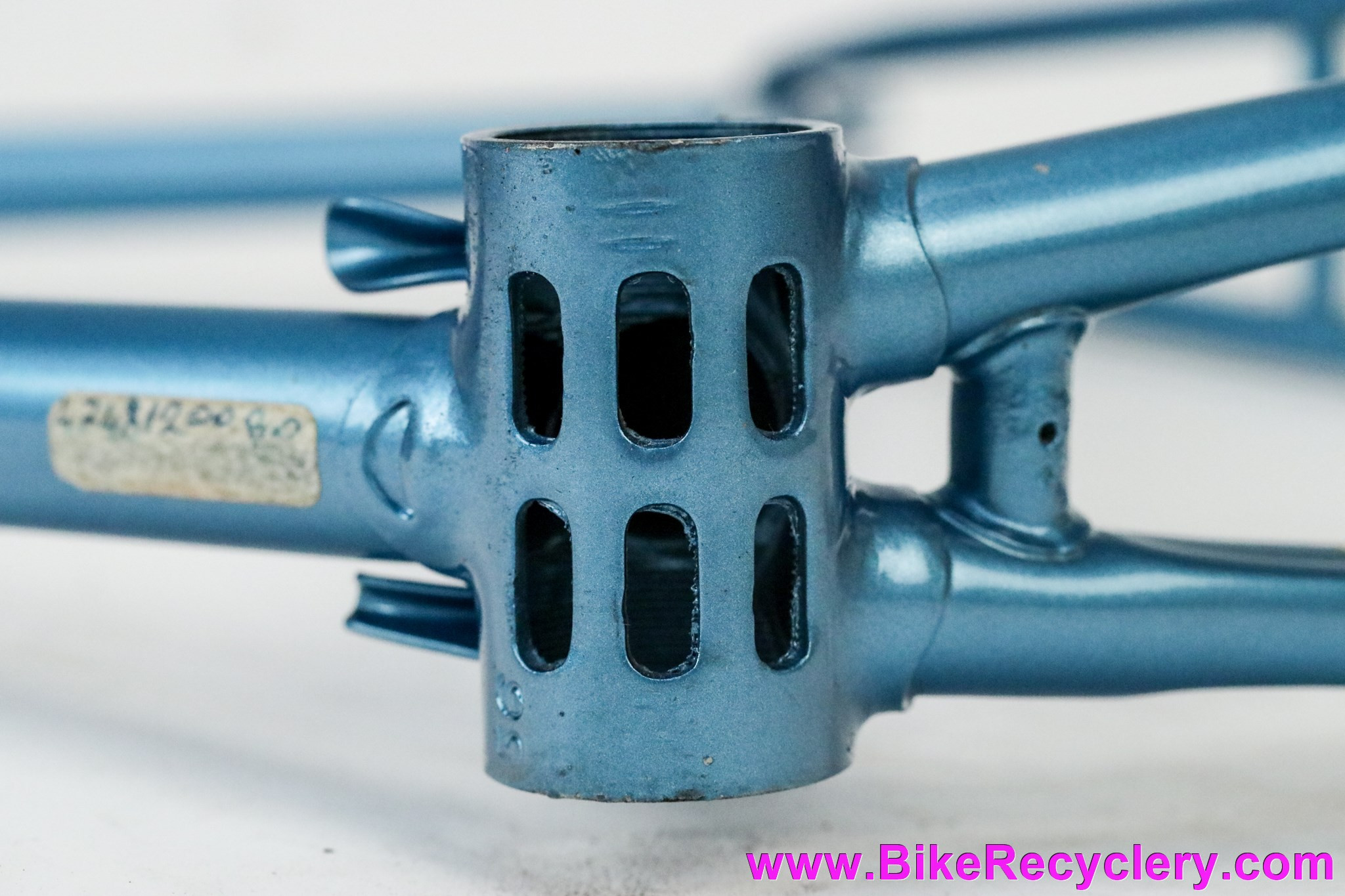 NOS 1975 OLMO Competition Frameset: 56cm - Unrestored Blue w/ Yellow ...