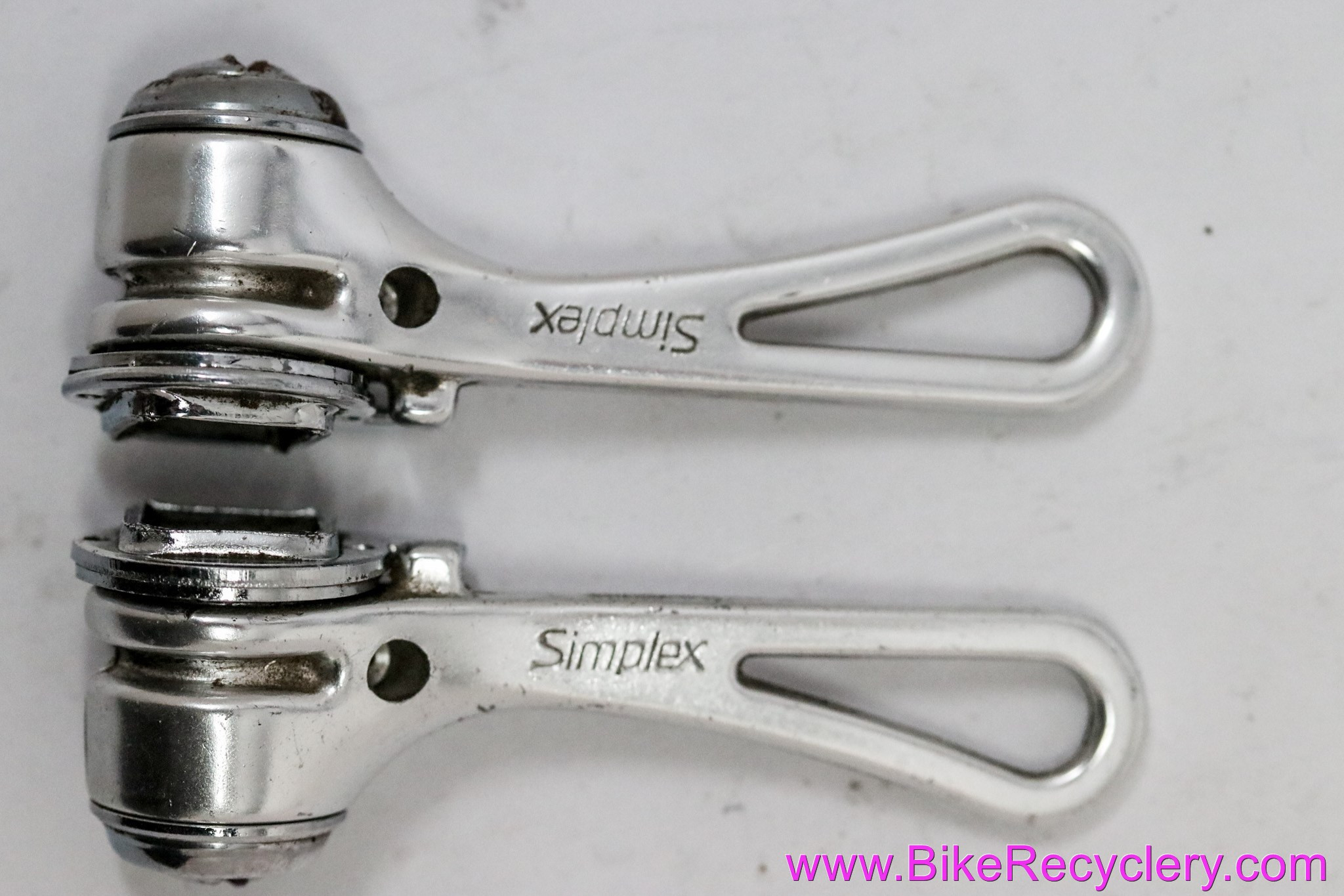 Simplex Super LJ (SLJ) Downtube Shifters: Silver - Retro-Friction ...