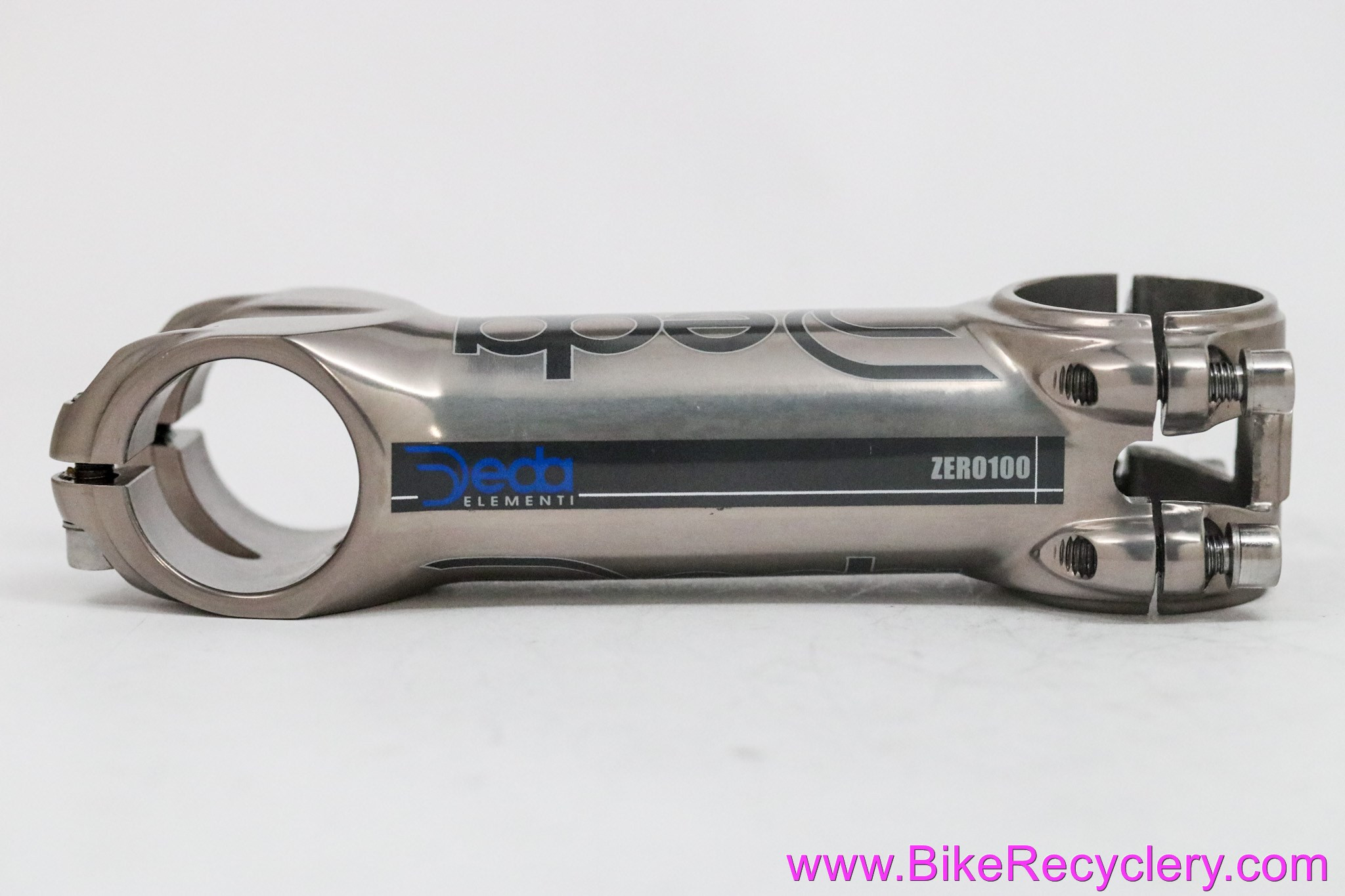 Deda Elementi Zero100 Classic Stem: 1 1/8" x 110mm x 31.8mm x 82D - Dark Polish (NEW) - Bike ...