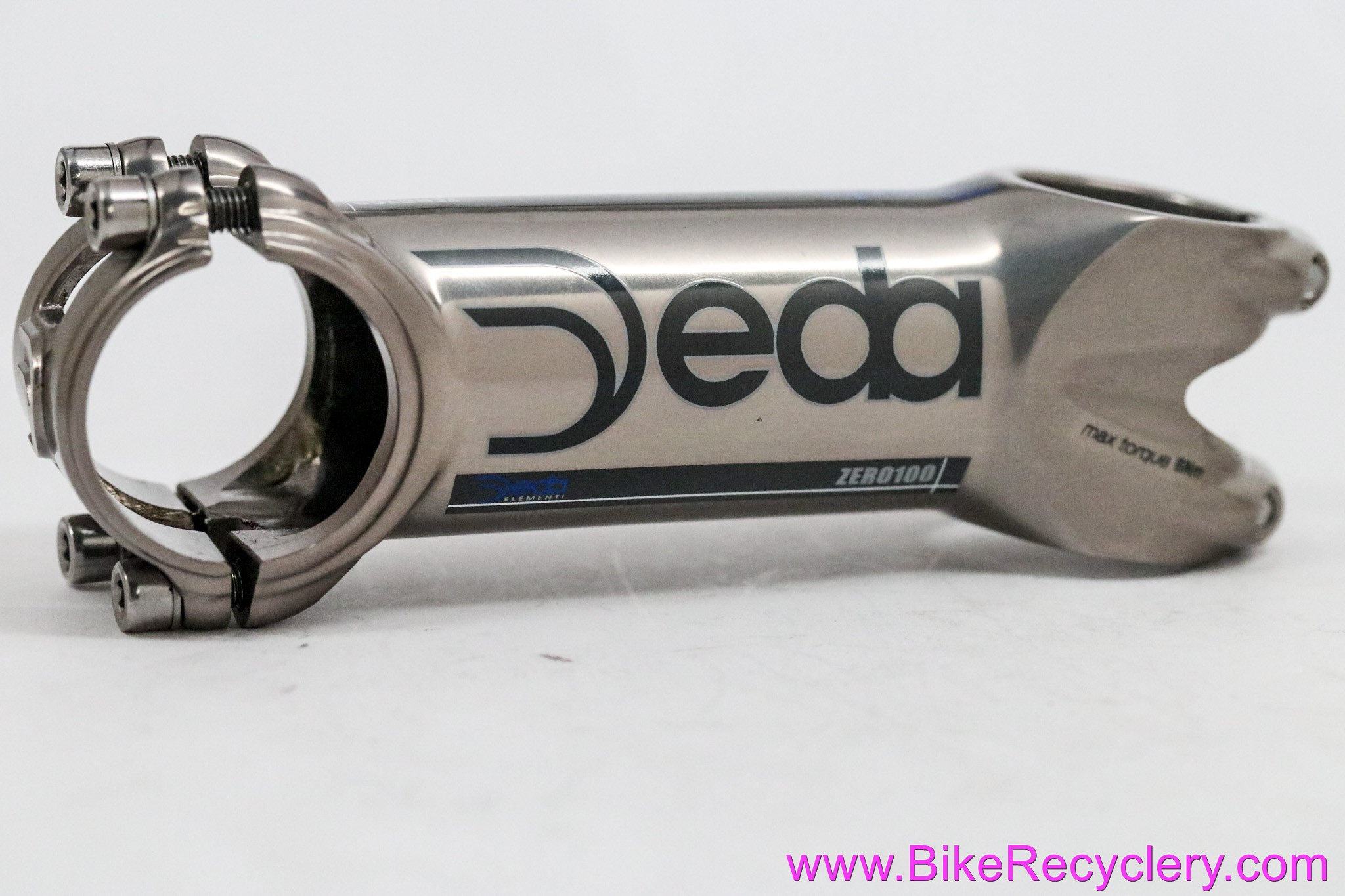 Deda Elementi Zero100 Classic Stem: 1 1/8" x 110mm x 31.8mm x 82D - Dark Polish (NEW) - Bike ...