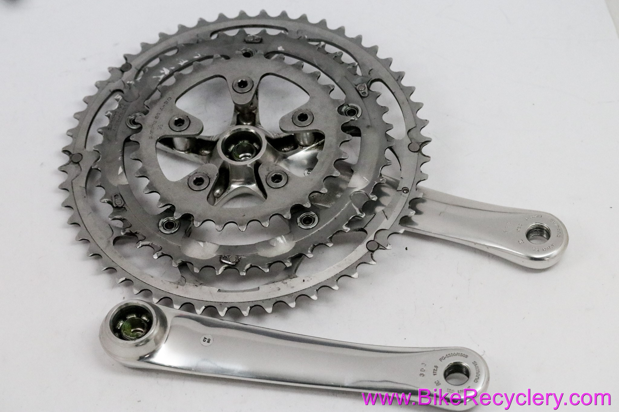Shimano Ultegra FC-6503 TRIPLE Crankset/BB: 172.5mm x 52/42/30t (Near Mint+ LOW Miles) - Bike ...