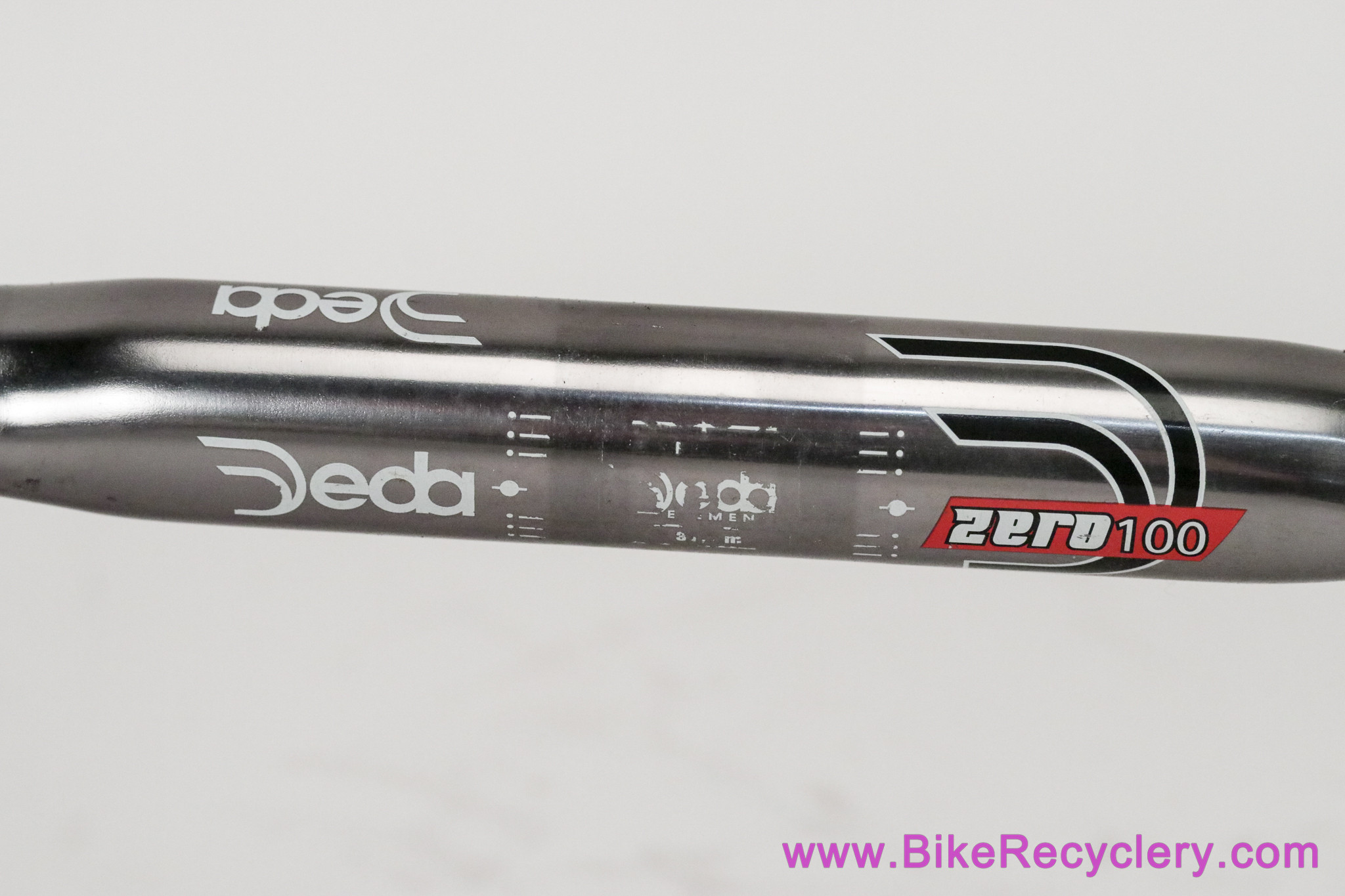 Deda Elementi Zero 100 Dark Silver Polish Drop Handlebar: 46cm (44cm c ...