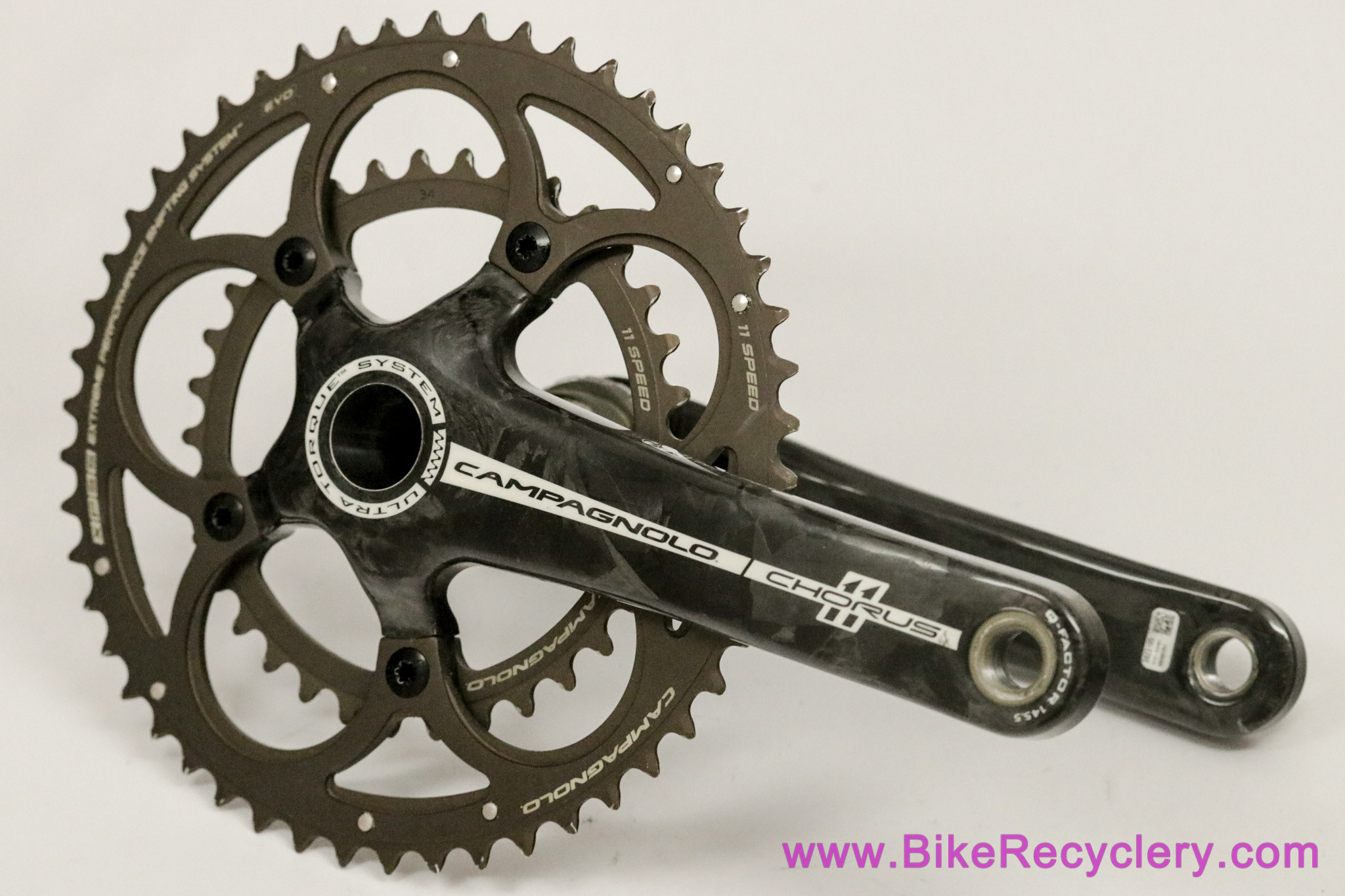 Campagnolo Chorus 11s Ultra Torque Compact Crankset: 172.5mm x 50/34t ...