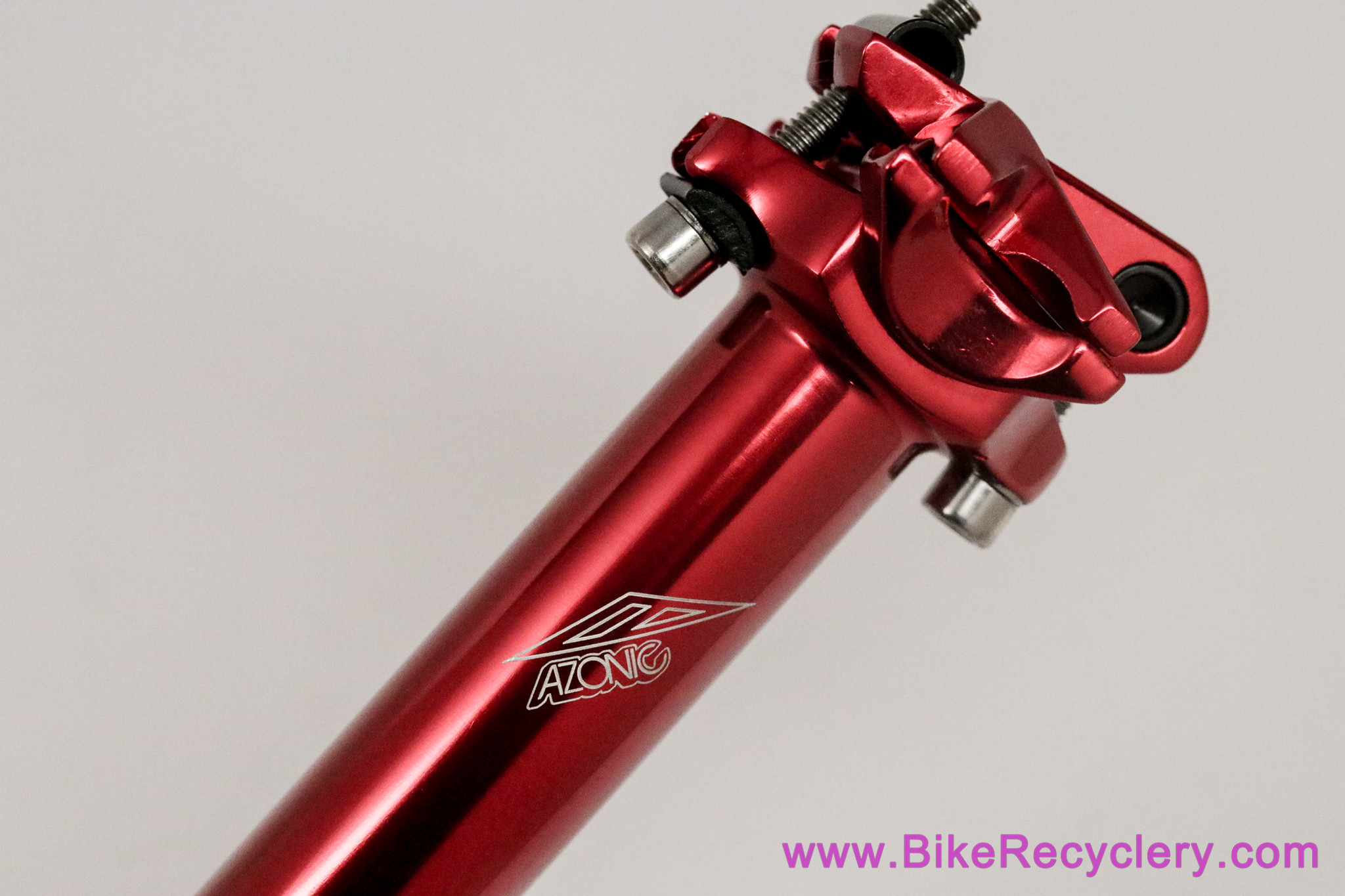 Azonic Pin It Seatpost: 27.2mm x 240mm - Red Ano (NEW) - Bike Recyclery