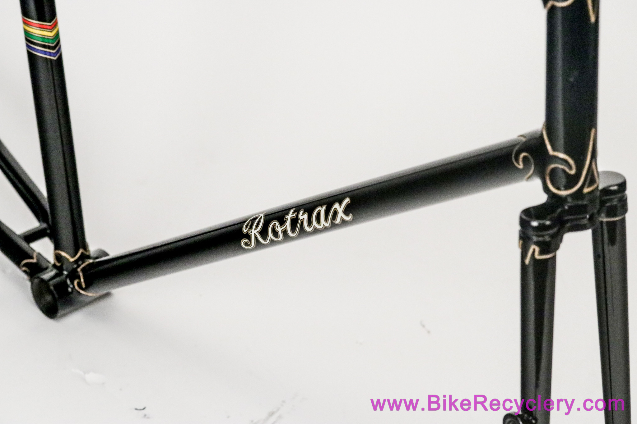 57cm Rotrax Vel D'Hiv Path Racer / Track Frameset: 1950's - Ornate Lugs ...