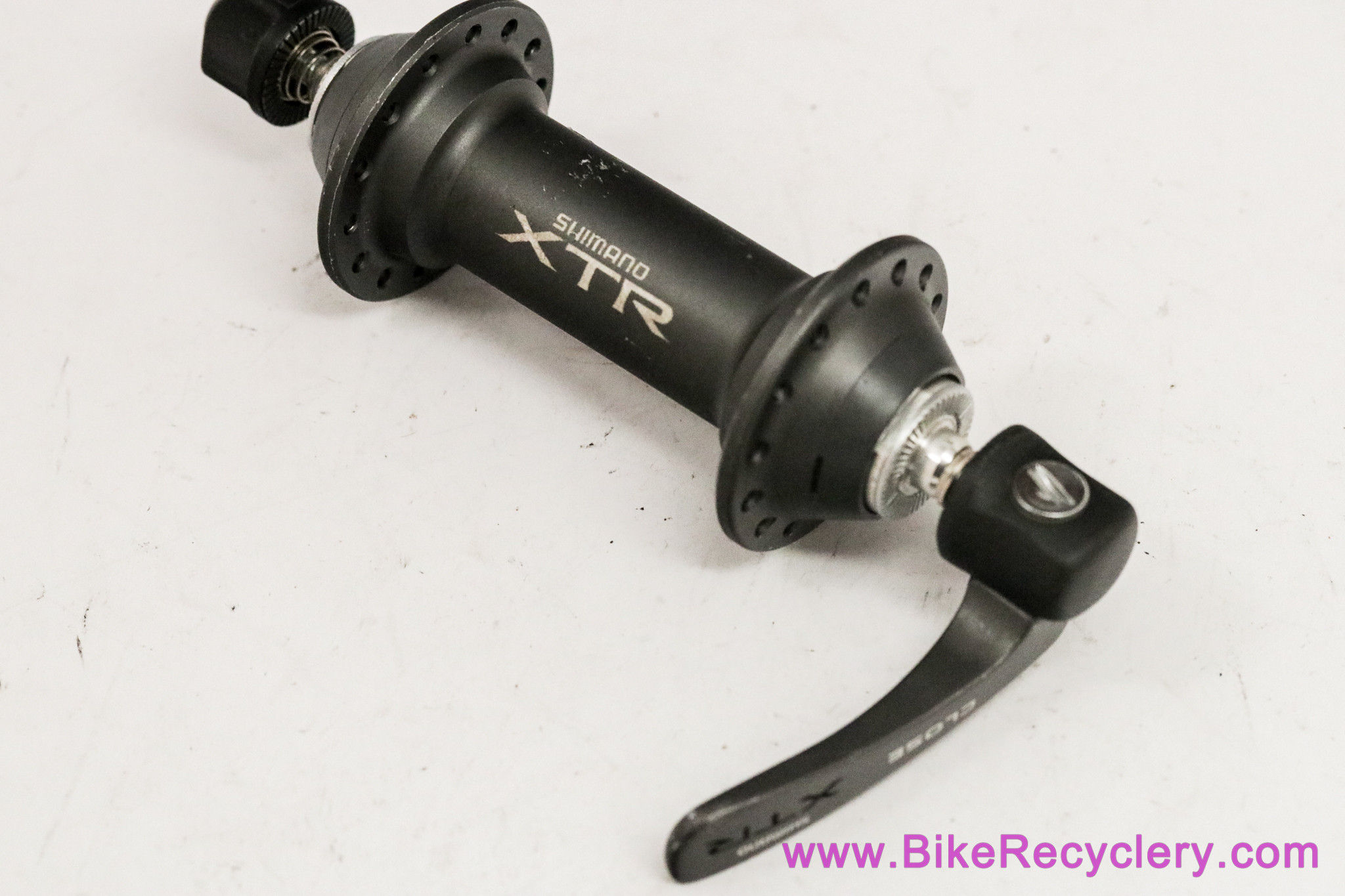 Shimano XTR HB-M950 Front Hub + QR Skewer: 28H (Perfect Bearings Near Mint+) - Bike Recyclery