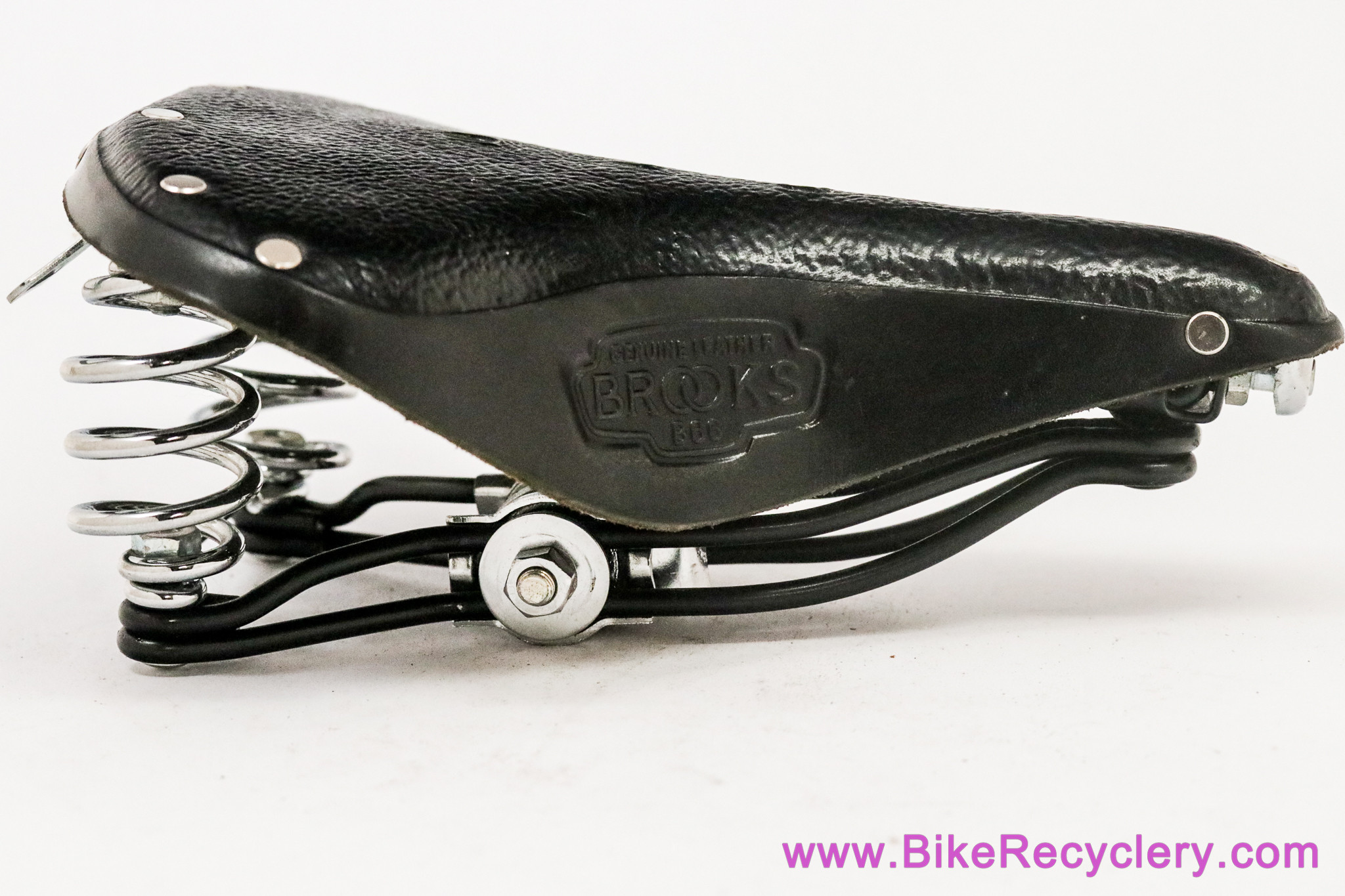 Brooks B66 Leather Saddle: Springs - Twin Rail - Black (NEW) - Bike ...