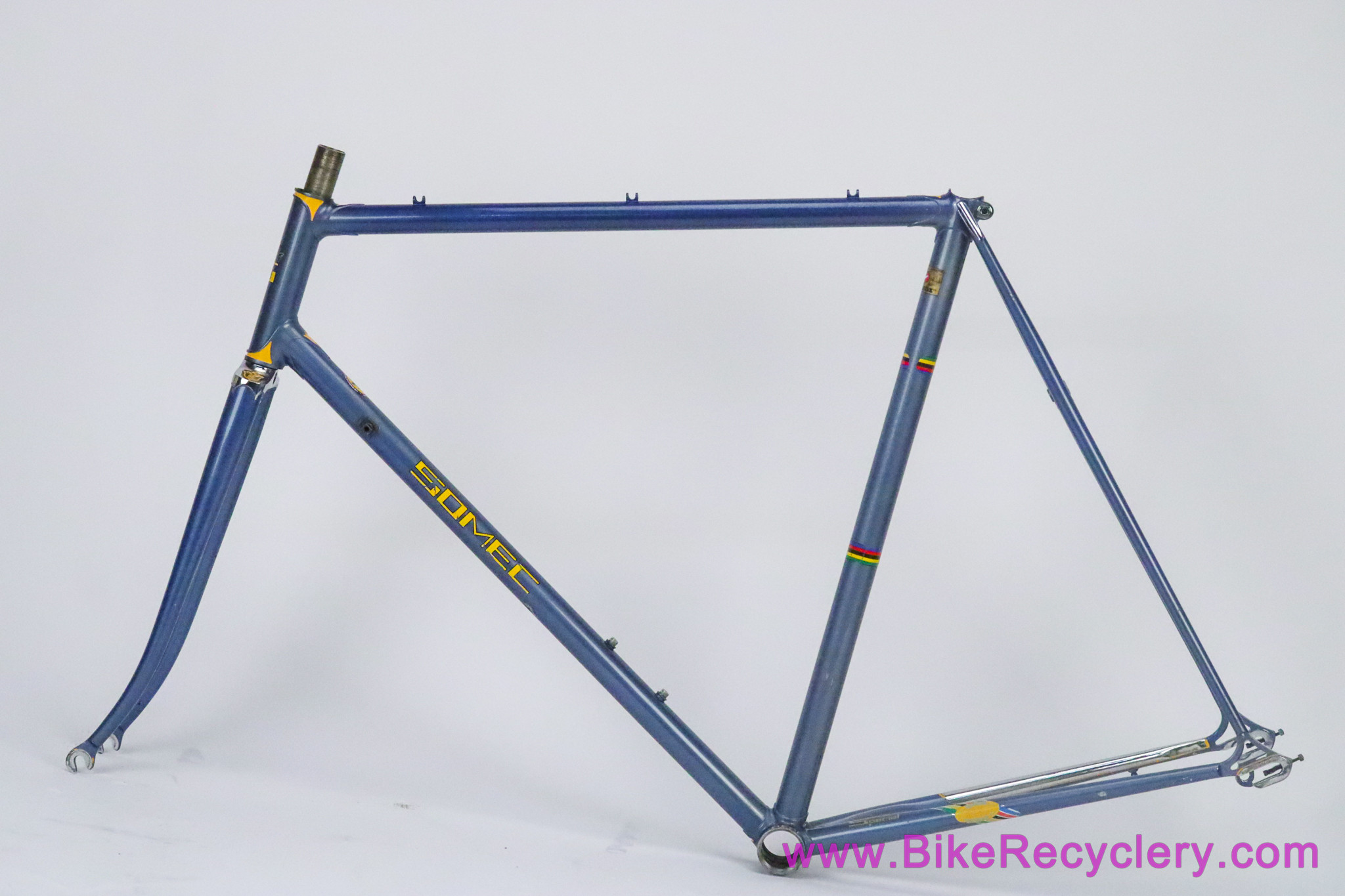 ~1973 SOMEC Special Frameset: 56cm - 12th Frame!!! - Unrestored - Blue ...