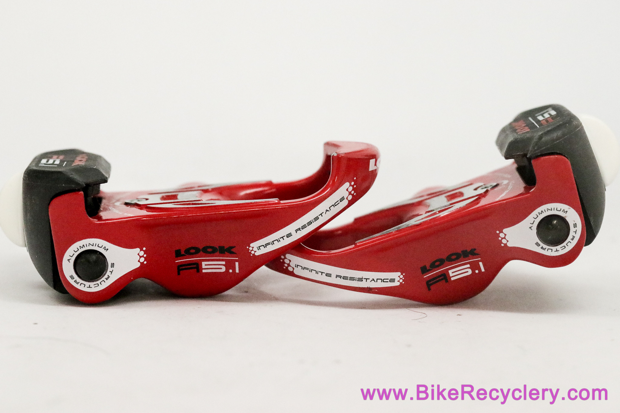 LOOK A5.1 Multitensor Clipless Pedals: Red - Cleats (Near Mint+, Barely ...
