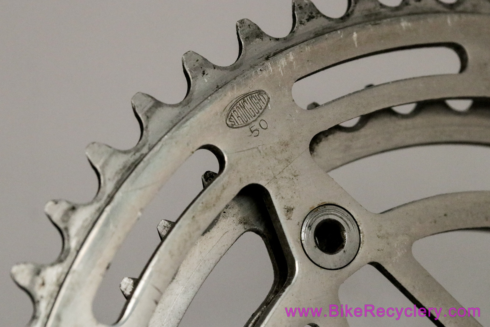 Stronglight 49D Chainring Set w/ Allen Bolts: 50t / 40t - 50.2mm x ...