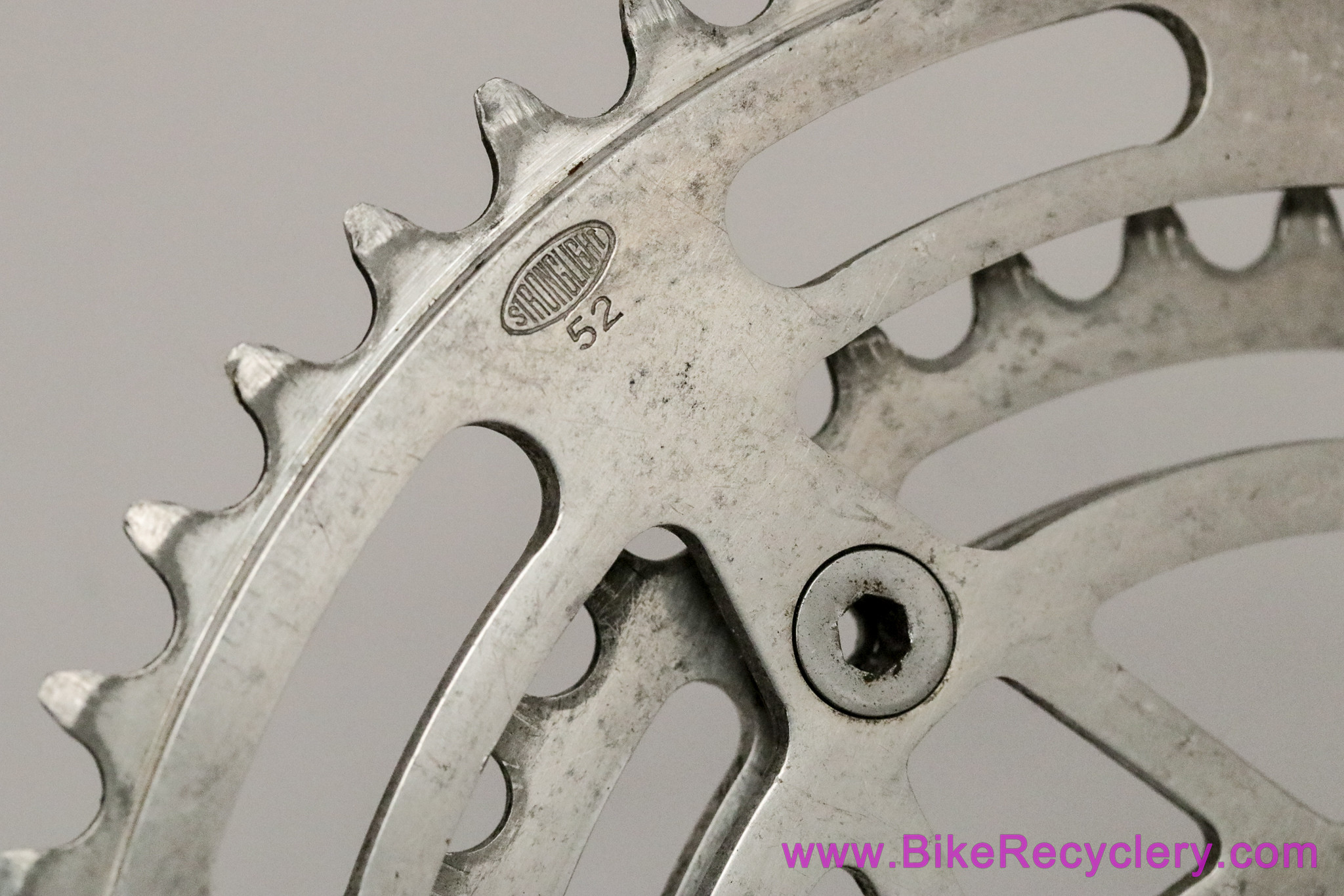 Stronglight 49D Chainring Set w/ Allen Bolts: 52t / 38t - 50.2mm x ...