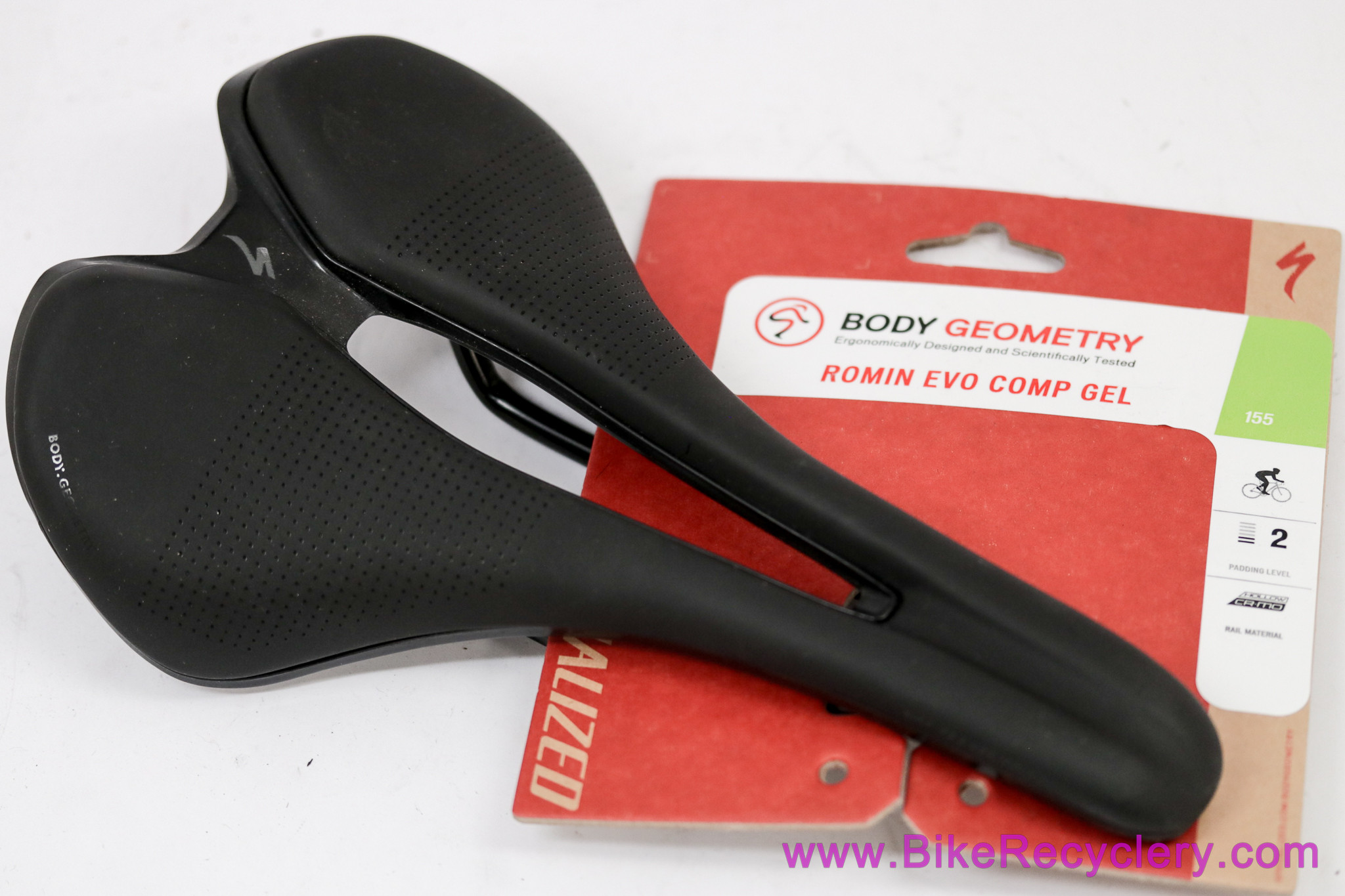 Specialized Romin Evo Comp Gel Saddle: 155mm - Black (NEW) - Bike Recyclery