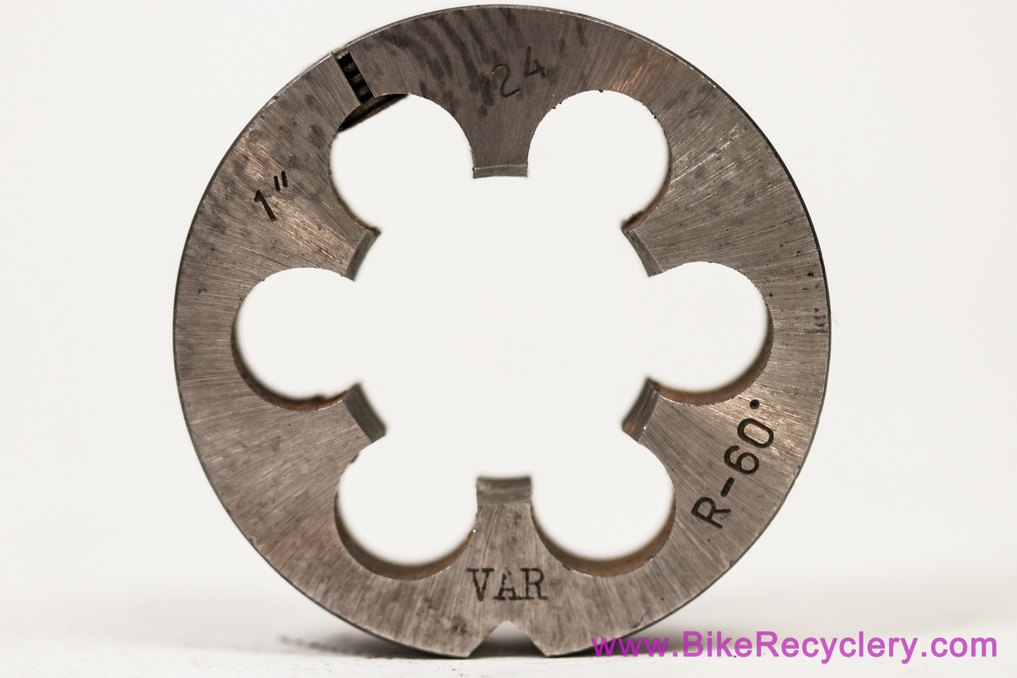 VAR Fork Steerer Tube Threading / Chasing Die: 1" x 24 English Die ...