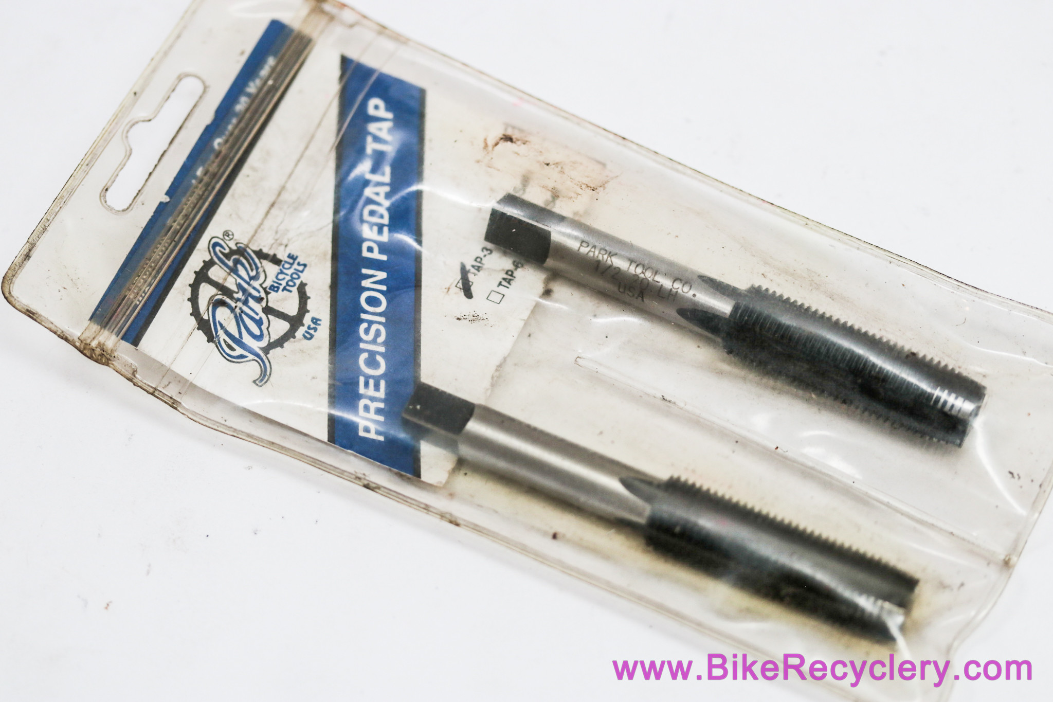 Park Tool Pedal Tap Set: 1/2" - TAP-3 LH & RH - Thread Cutter Chaser ...