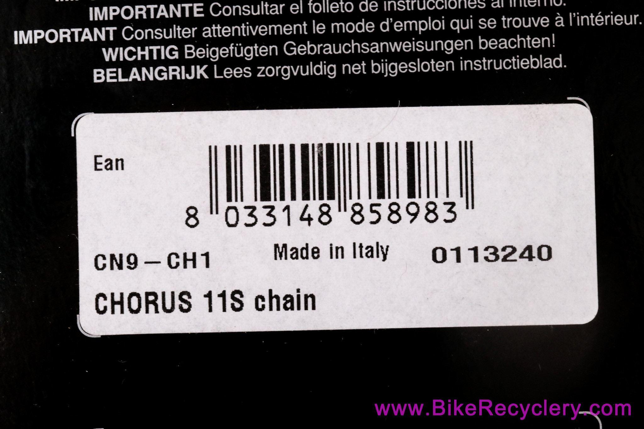 Campagnolo Chorus 11s Chain: CN9-CH1 - 114L (NEW) - Bike Recyclery