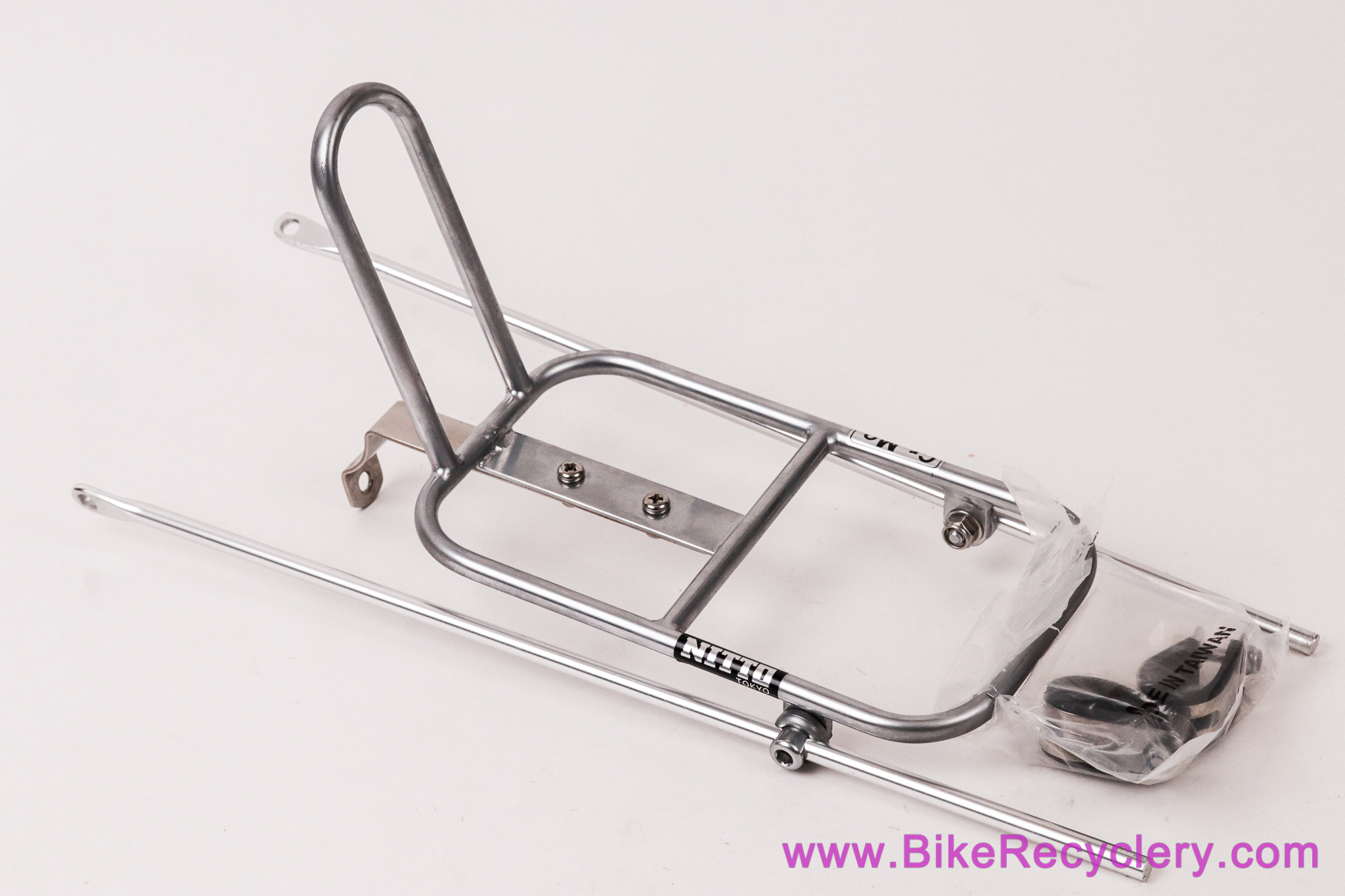 Nitto M-18 Mini Front Rack: Fillet Brazed - Silver (NEW) - Bike Recyclery