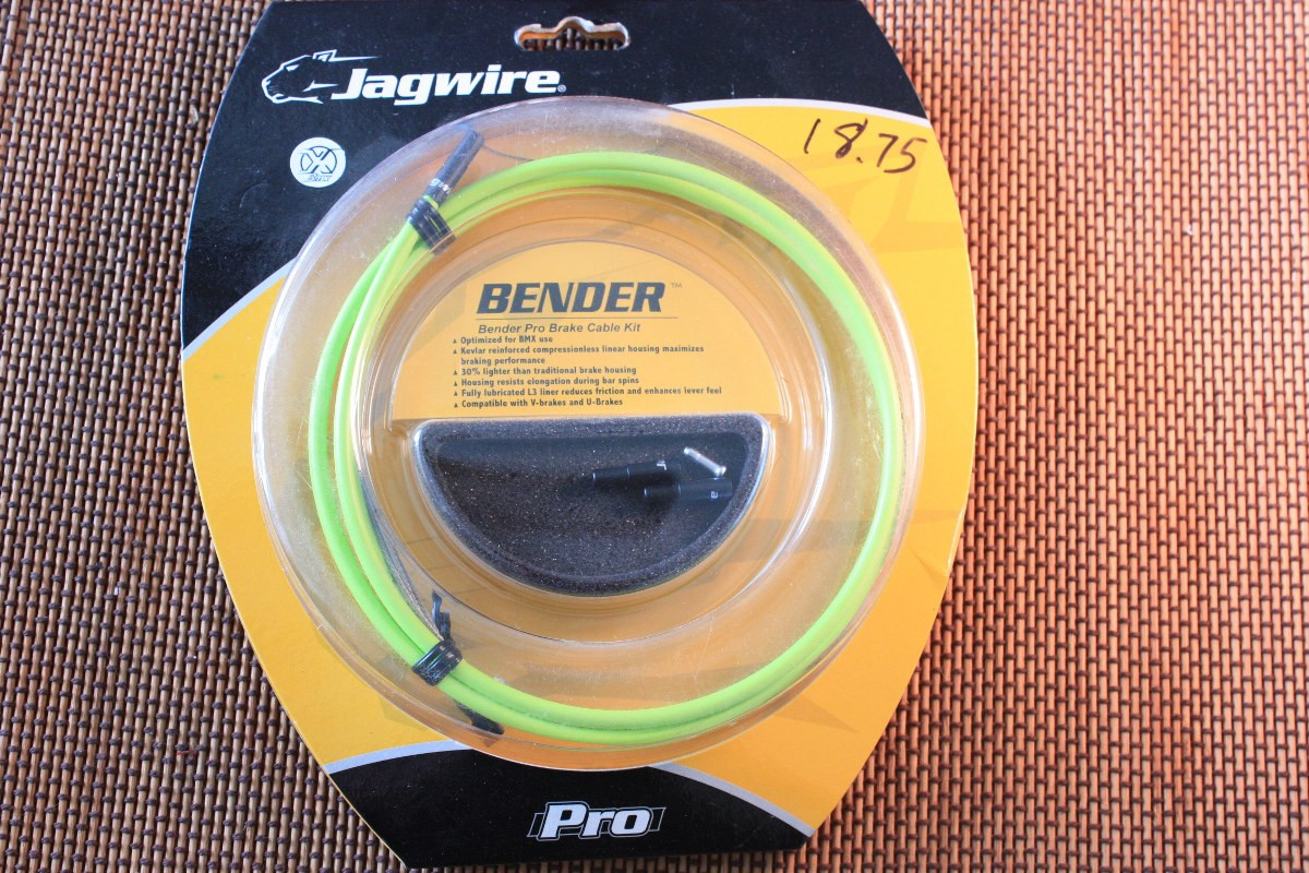 Jagwire Bender Pro Linear Brake Cable: BMX MTB Freestyle Green - Bike ...