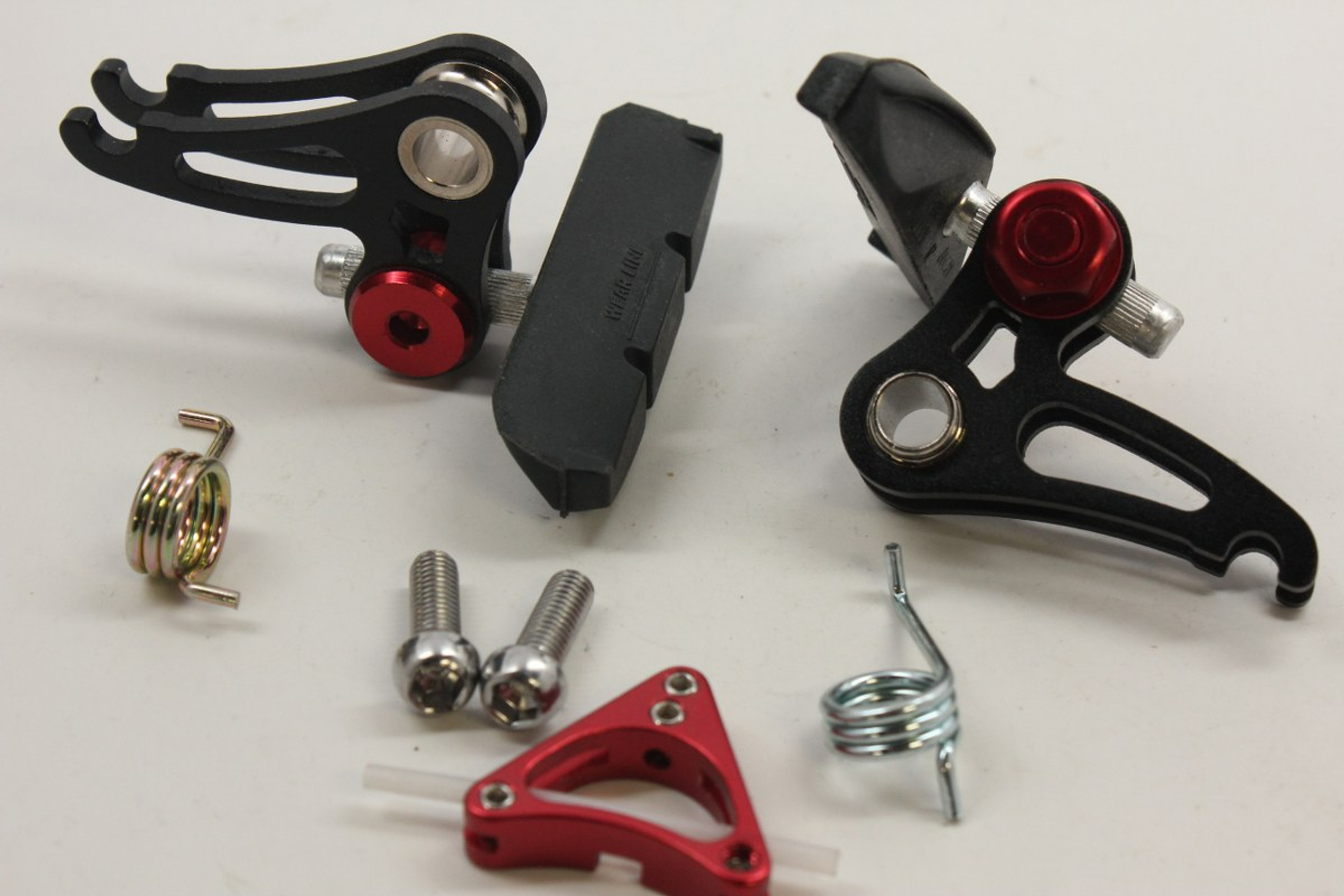 Origin-8 Pro Force CX Cantilever Brake: Black/Red NEW - Bike Recyclery