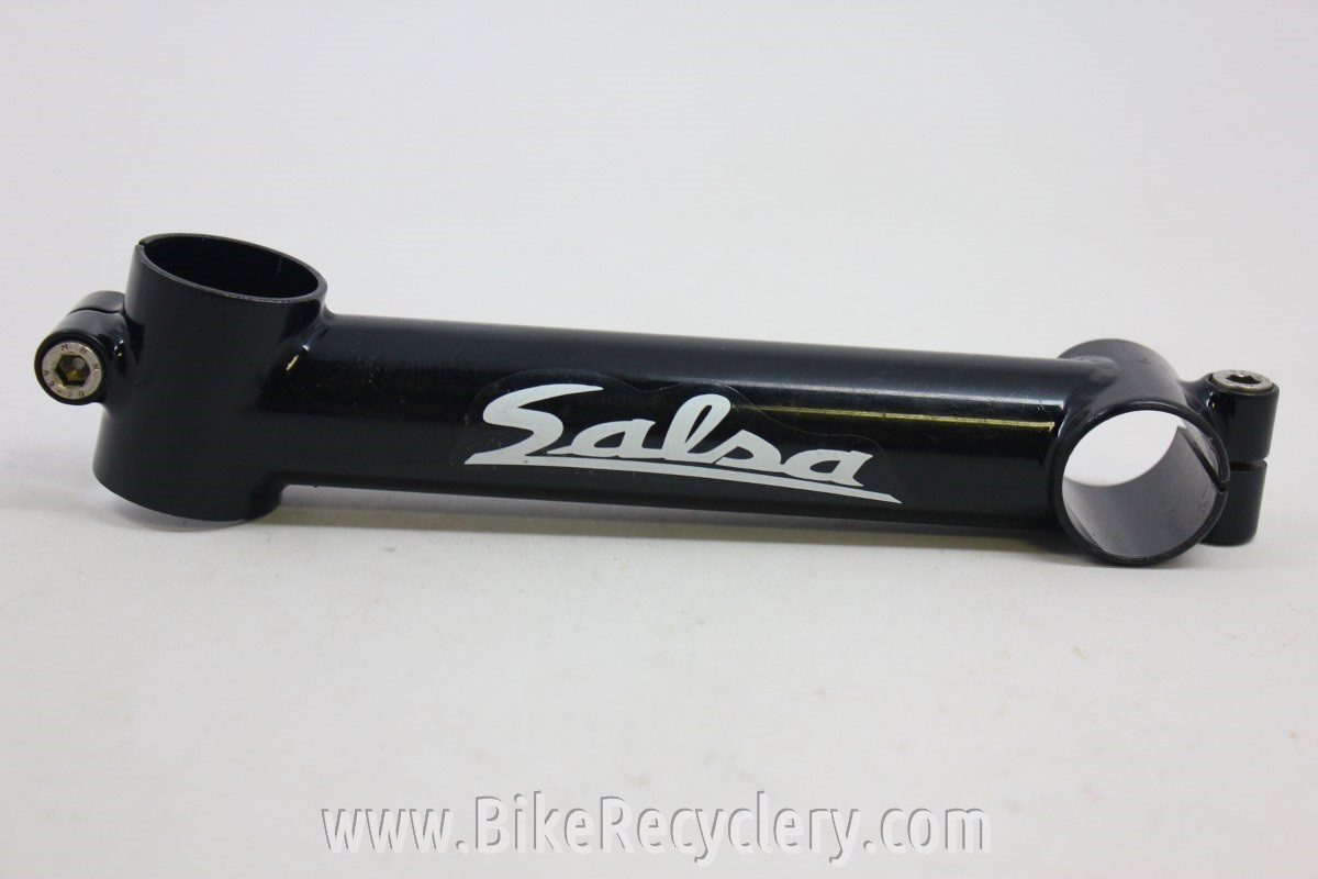 NOS Salsa Threadless Stem: 1 1/8" 150mm x 25.4 White Logos - Bike Recyclery