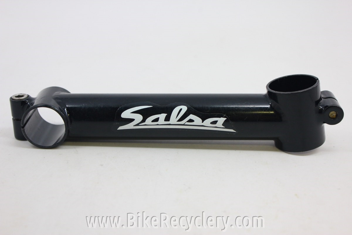 NOS Salsa Threadless Stem: 1 1/8" 150mm x 25.4 White Logos - Bike Recyclery