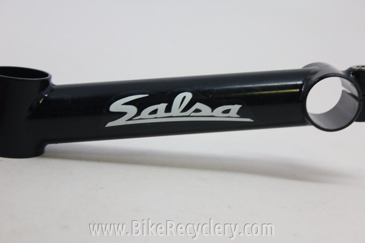 NOS Salsa Threadless Stem: 1 1/8" 150mm x 25.4 White Logos - Bike Recyclery