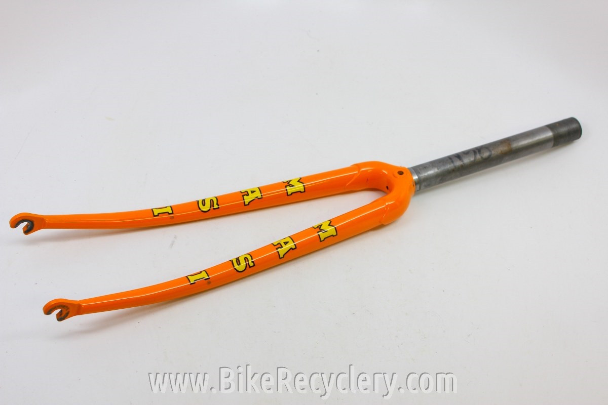 Masi Fork: Steel, 1" Threaded, Molteni Orange - Bike Recyclery