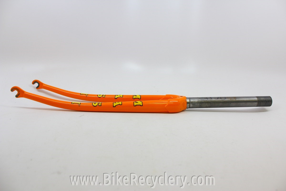 Masi Fork: Steel, 1" Threaded, Molteni Orange - Bike Recyclery