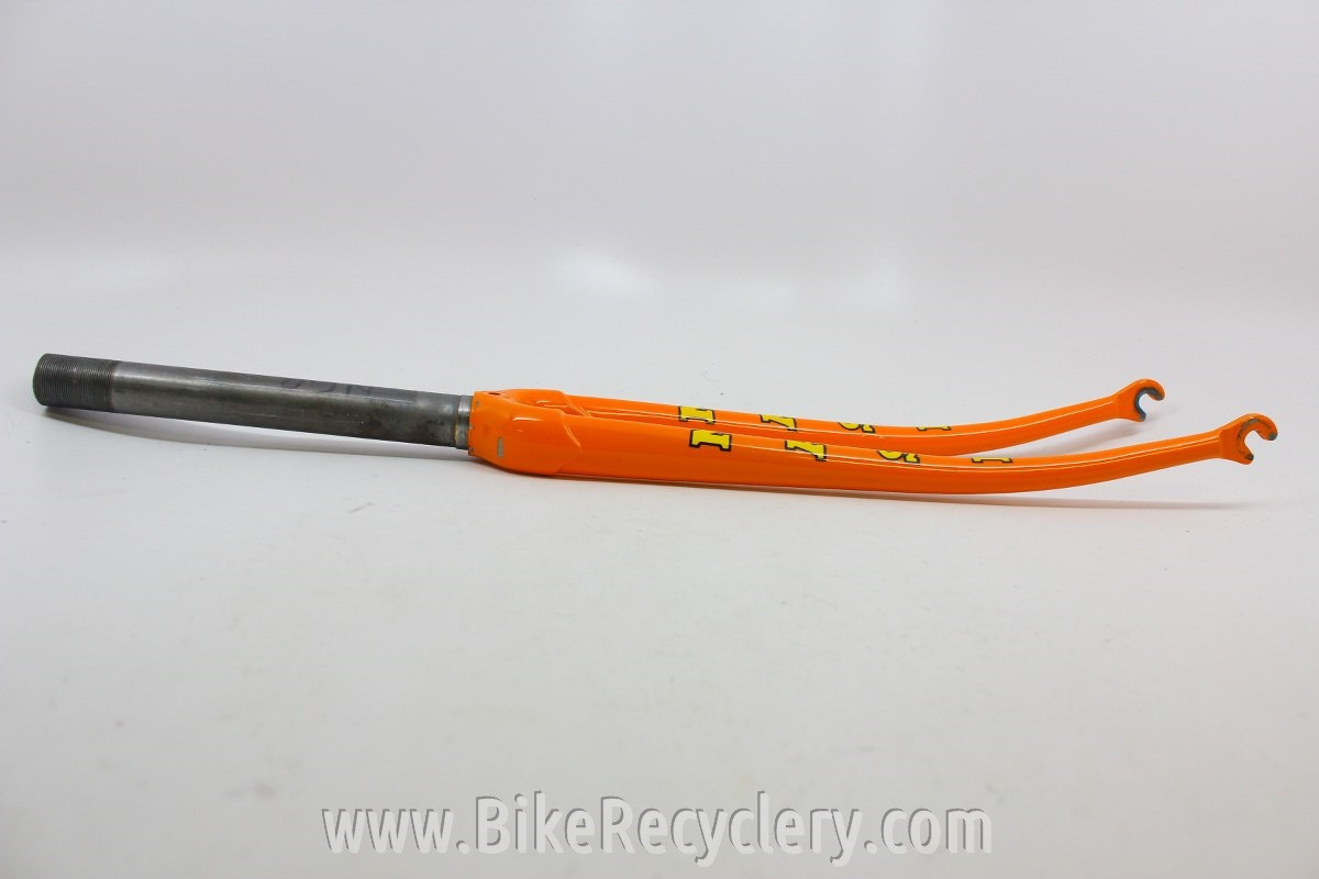 Masi Fork: Steel, 1" Threaded, Molteni Orange - Bike Recyclery