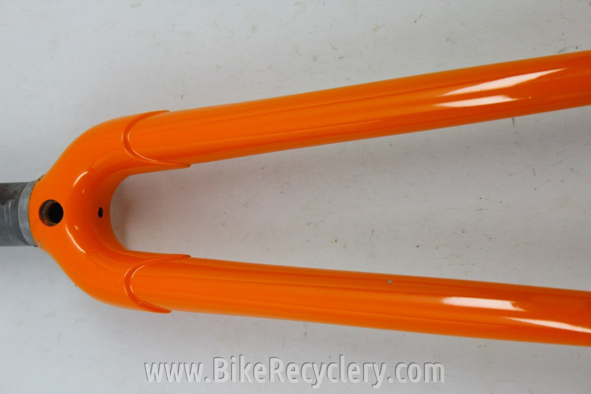 Masi Fork: Steel, 1" Threaded, Molteni Orange - Bike Recyclery