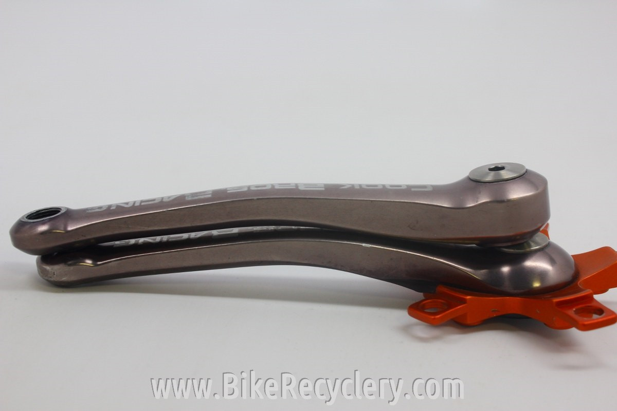Cook Brothers F-Type Crankset: Grey w/ Red Spider, Dust Caps, 176mm ...