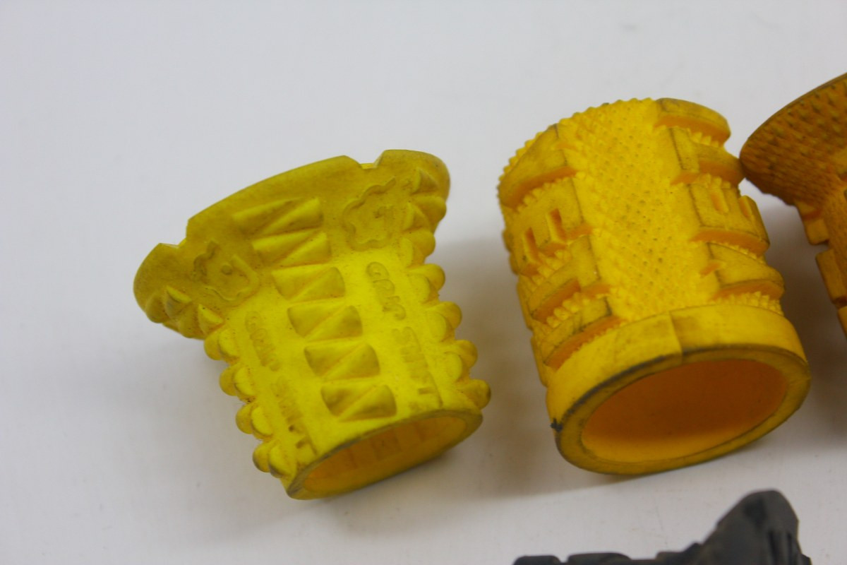 Retro Gripshift Grips Lot: Yeti, GS, Yellow Teal Red Black - Bike Recyclery