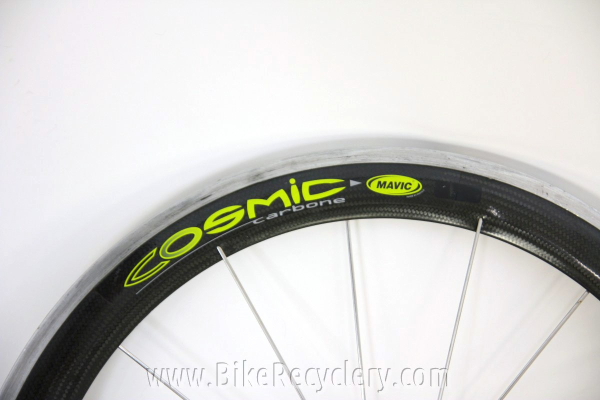 Mavic Cosmic Carbone 650c Front Wheel: 16H 1990's Clincher, 50mm Deep ...