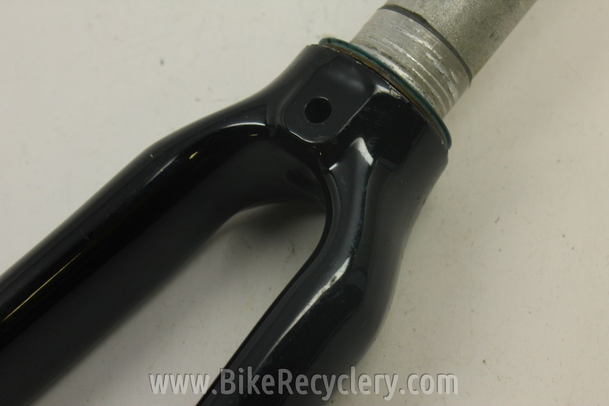 Black Carbon Road Bike Fork: 1 1/8" Threadless - Bike Recyclery