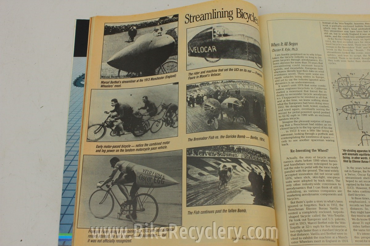 Vintage 1980's Bicycling Magazine: Set of Nine - Bike Recyclery