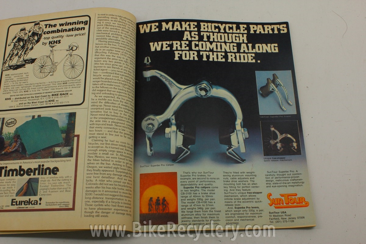 Vintage 1980's Bicycling Magazine: Set of Nine - Bike Recyclery