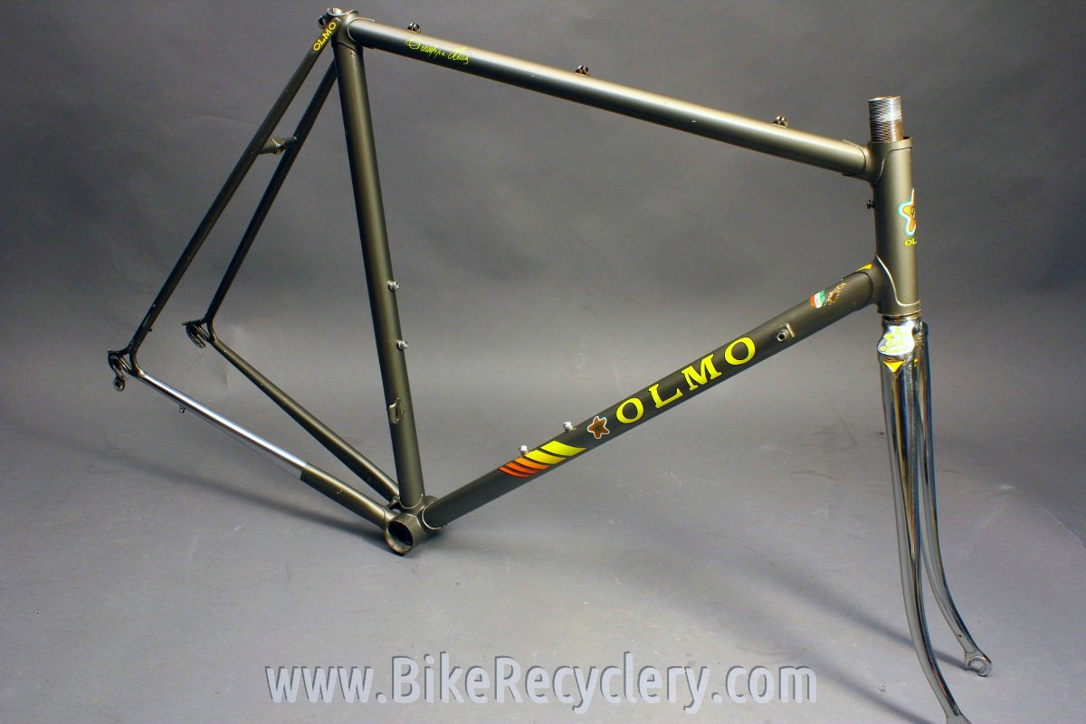 Olmo Competition Frame & Chrome Fork: 54cm (c-c), Columbus Steel, 1970 ...
